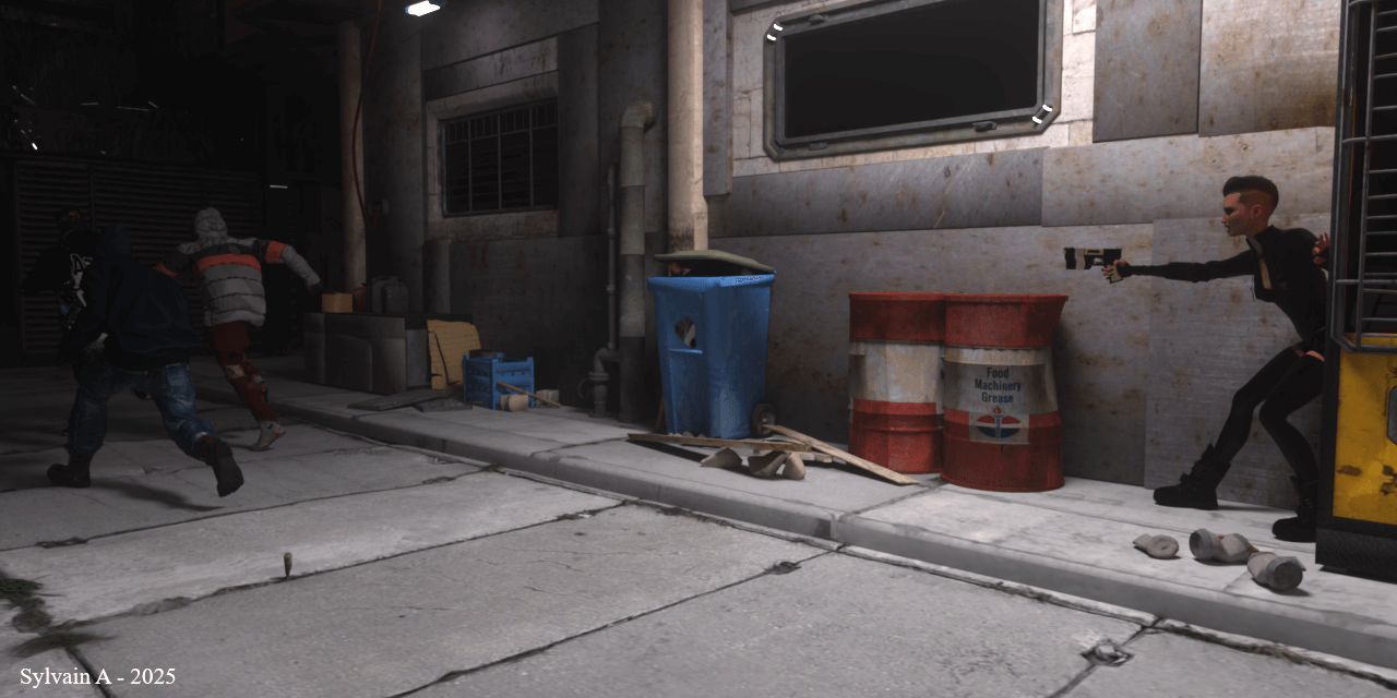 Deterrence. 3D Render, Digital Art by Sylvain-A