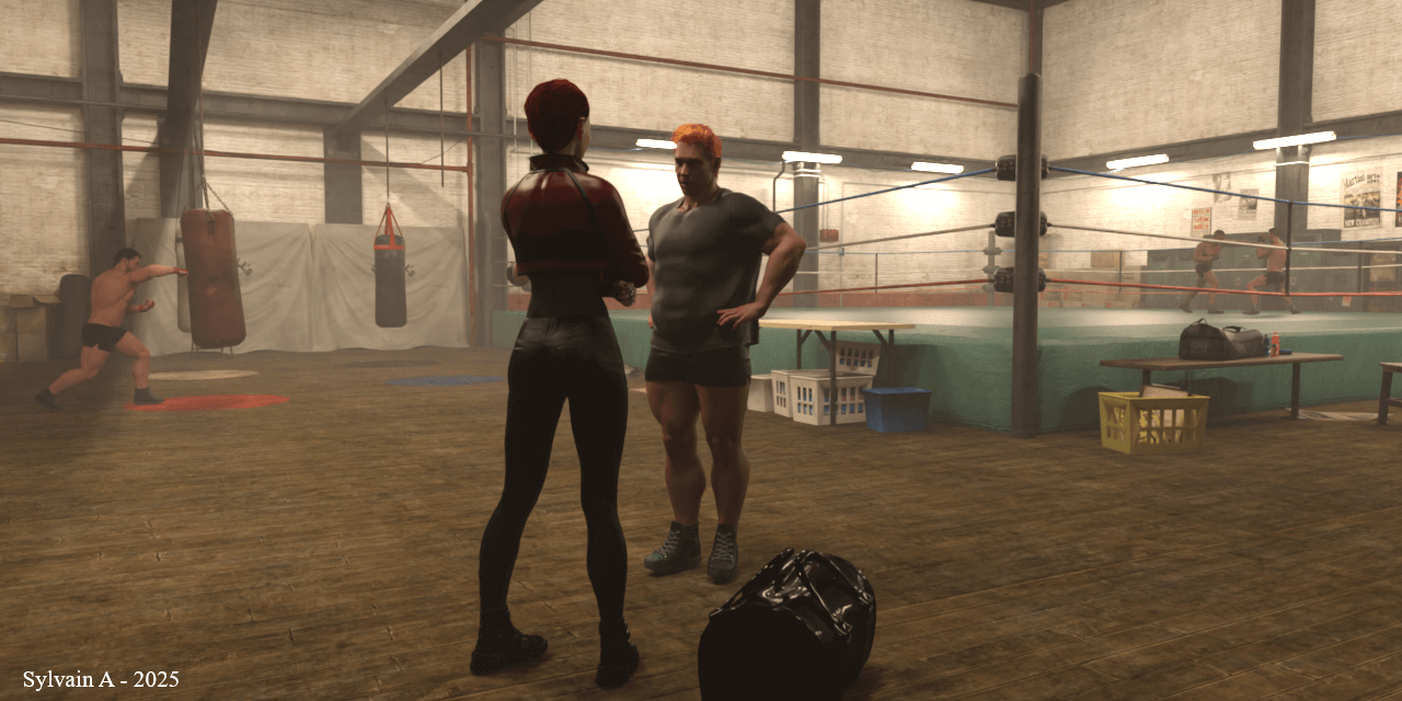 Fight Club 3D Render, Digital Art by Sylvain-A