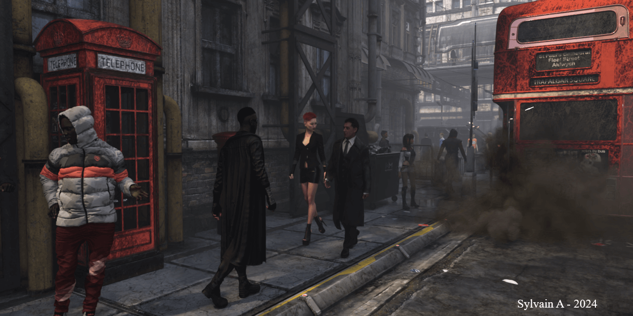 Future street scene MK2 3D Render, Digital Art by Sylvain-A