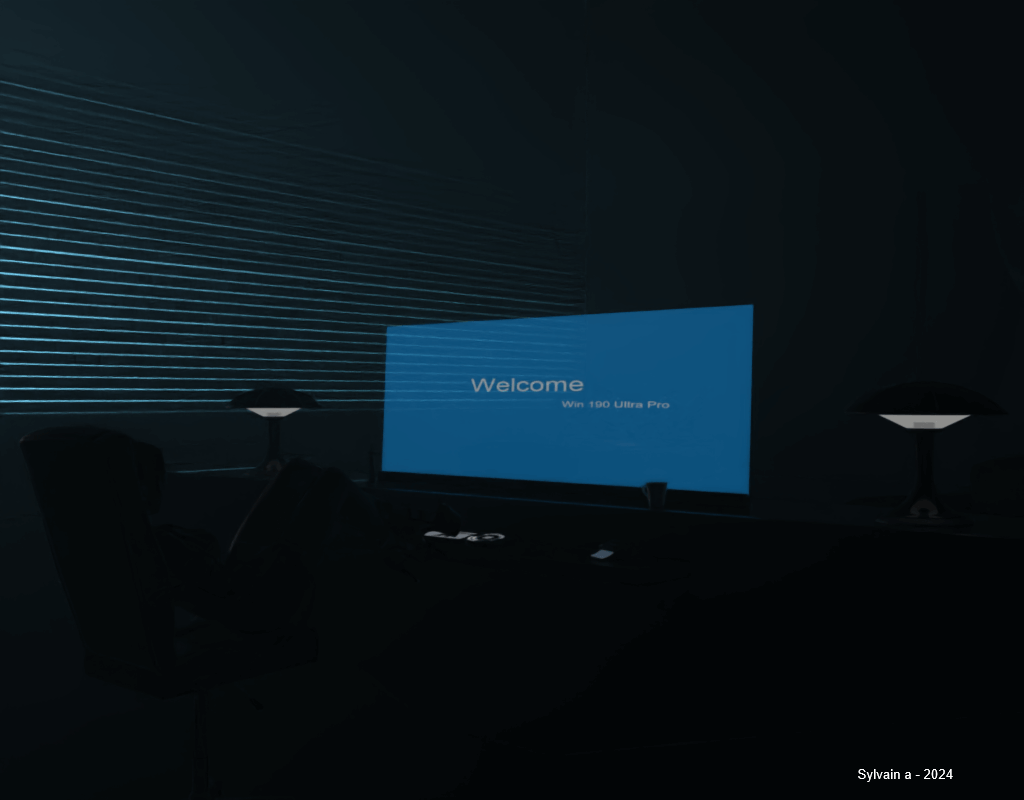 Holographic screen 3D Render, Digital Art by Sylvain-A