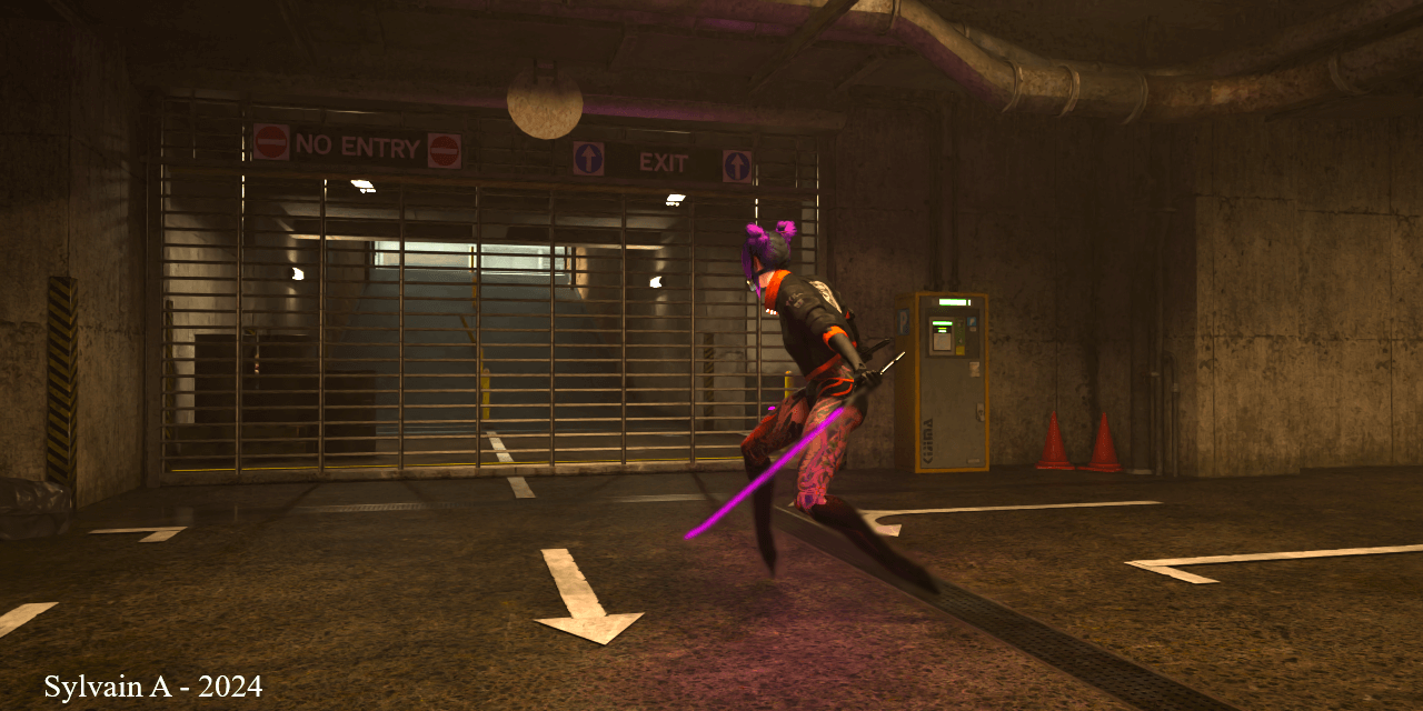 Netrunner. 3D Render, Digital Art by Sylvain-A