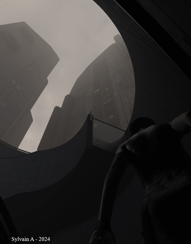 Perspective 3D Render, Digital Art by Sylvain-A