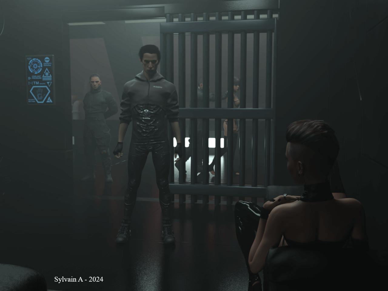 Visiting room. 3D Render, Digital Art by Sylvain-A