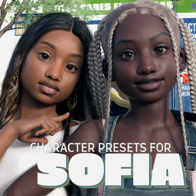 Free Genesis 9 Character Presets for Sofia - Free Daz Content by Sza ...