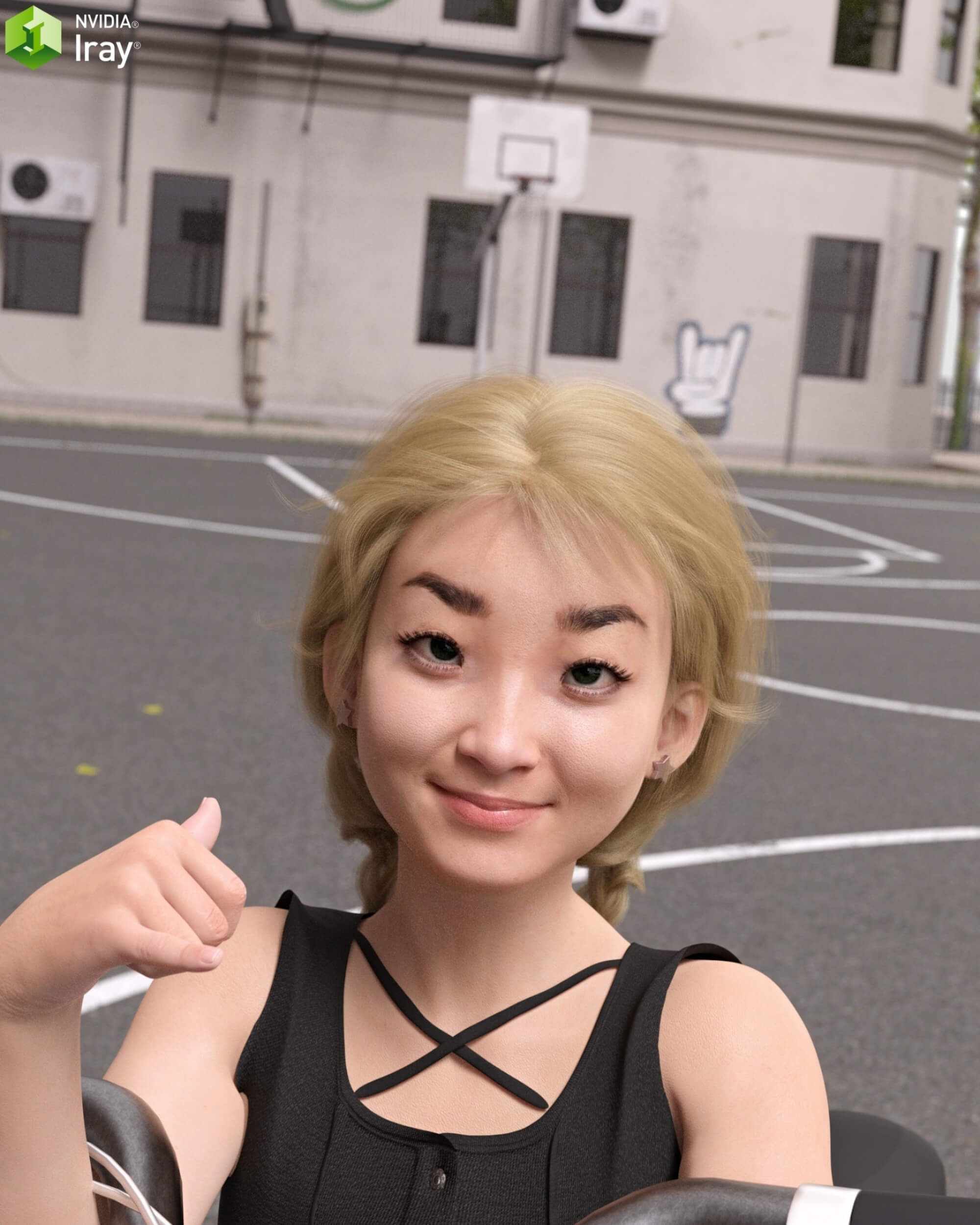 Maria promotional pictures II 3D Render by Sza Trippie