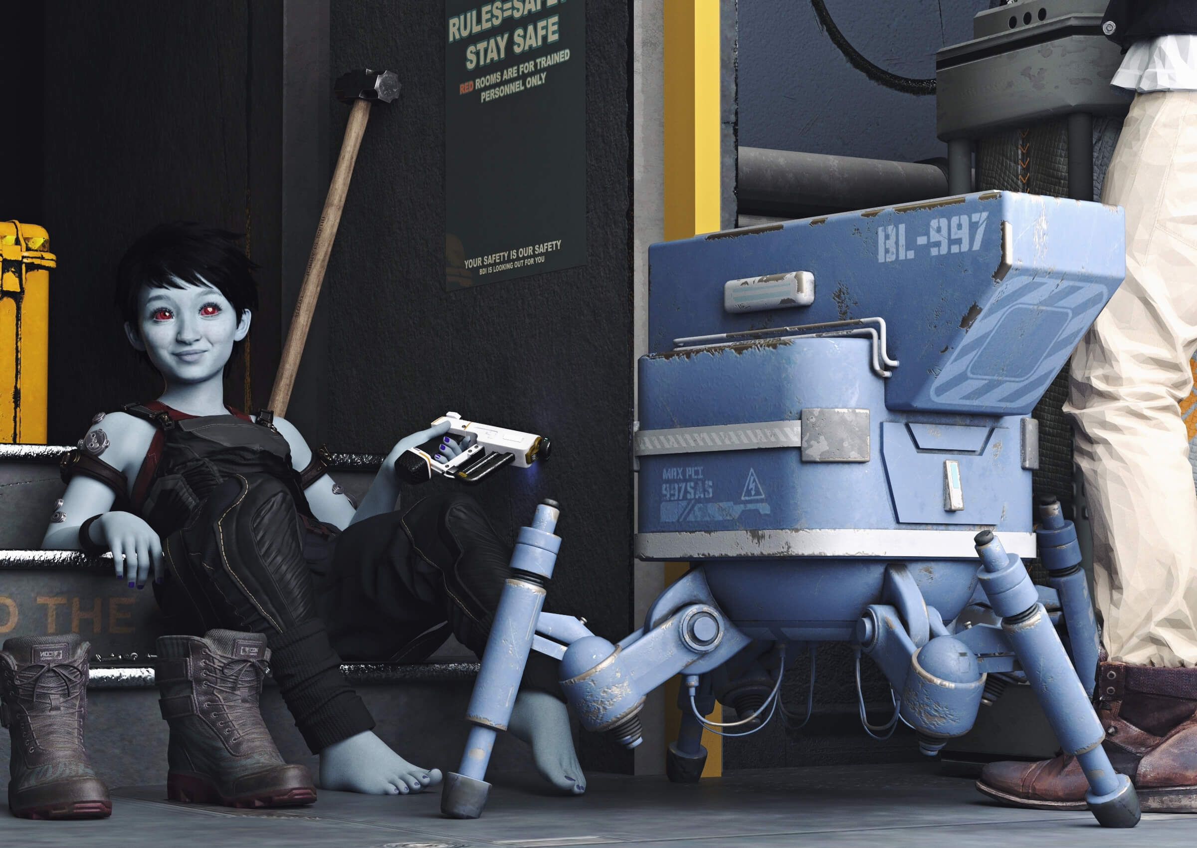 Sza 'Bluey' Tween Shape for G8.1F - Daz Content by Sza Trippie