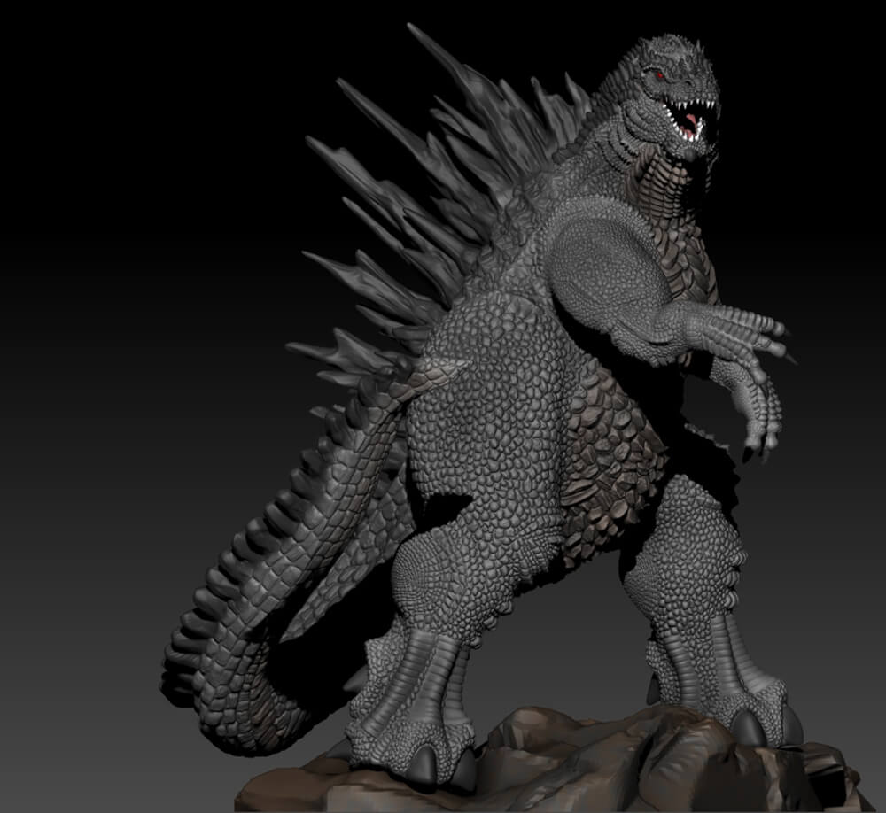 Godzilla Monster - 3D Model by t rex