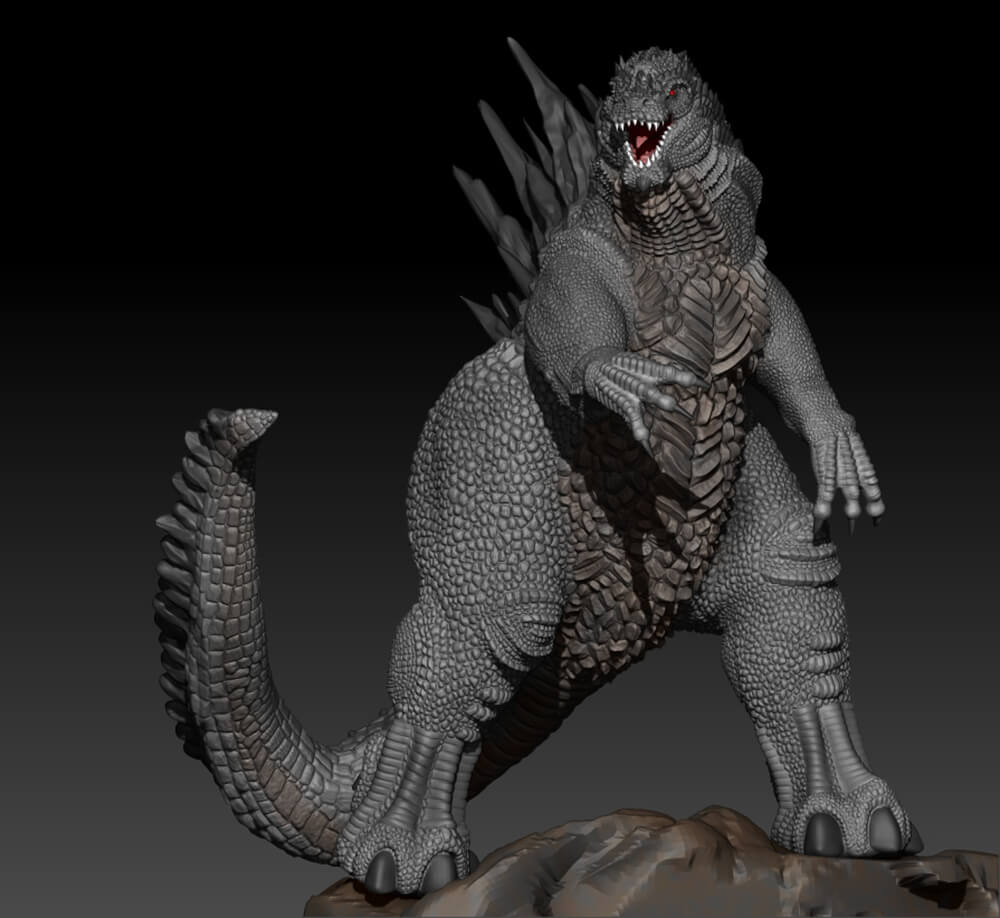 Godzilla Monster - 3D Model by t rex