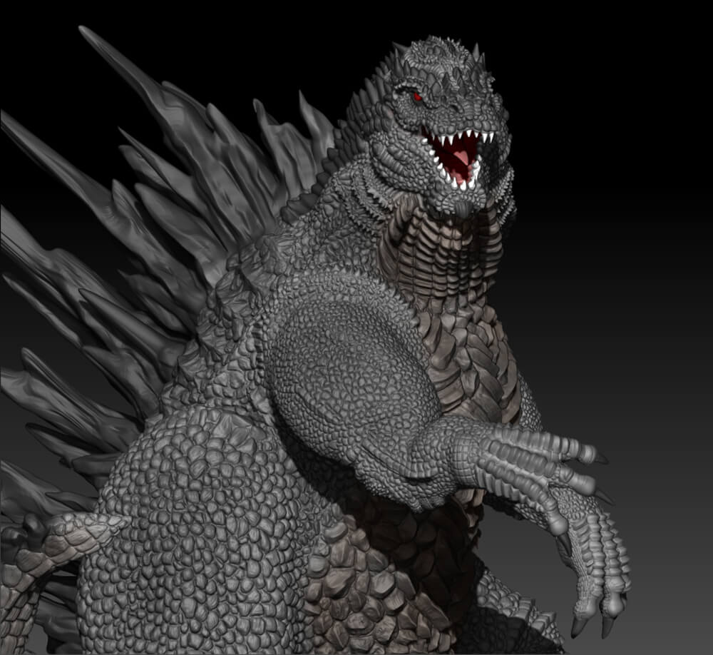 Godzilla Monster - 3D Model by t rex