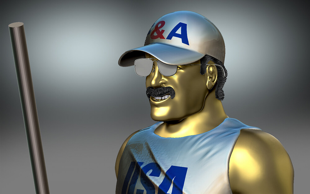 Human&Fish Trophy - 3D Model by t rex