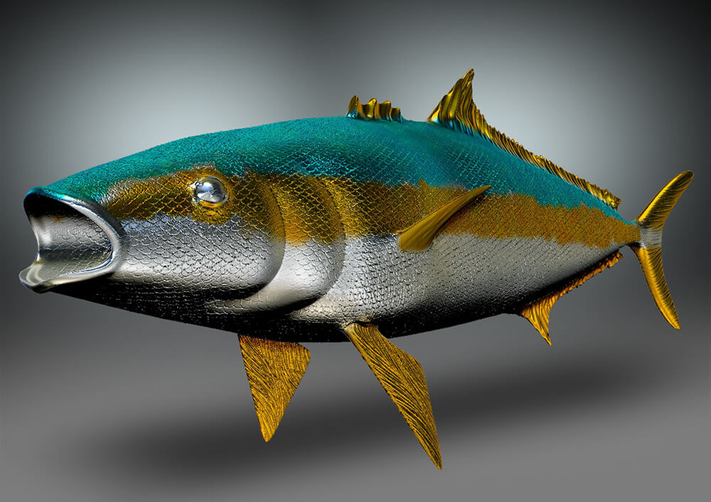 Human&Fish Trophy - 3D Model by t rex