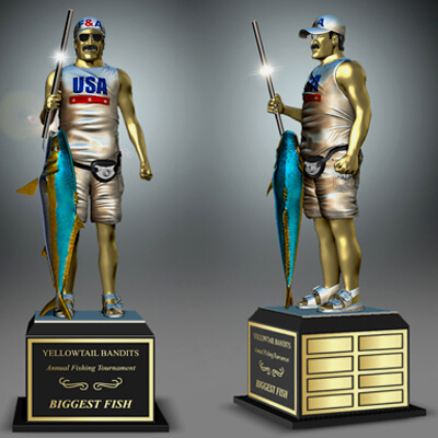 Human&Fish Trophy - 3D Model by t rex