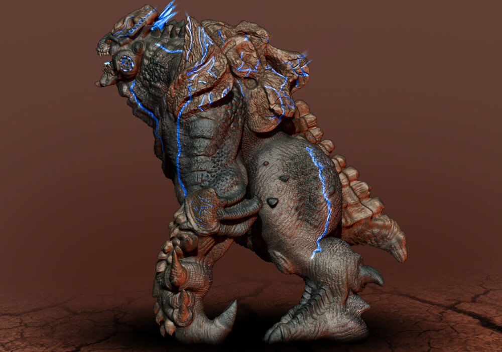 Leatherback Monster - 3D Model by t rex