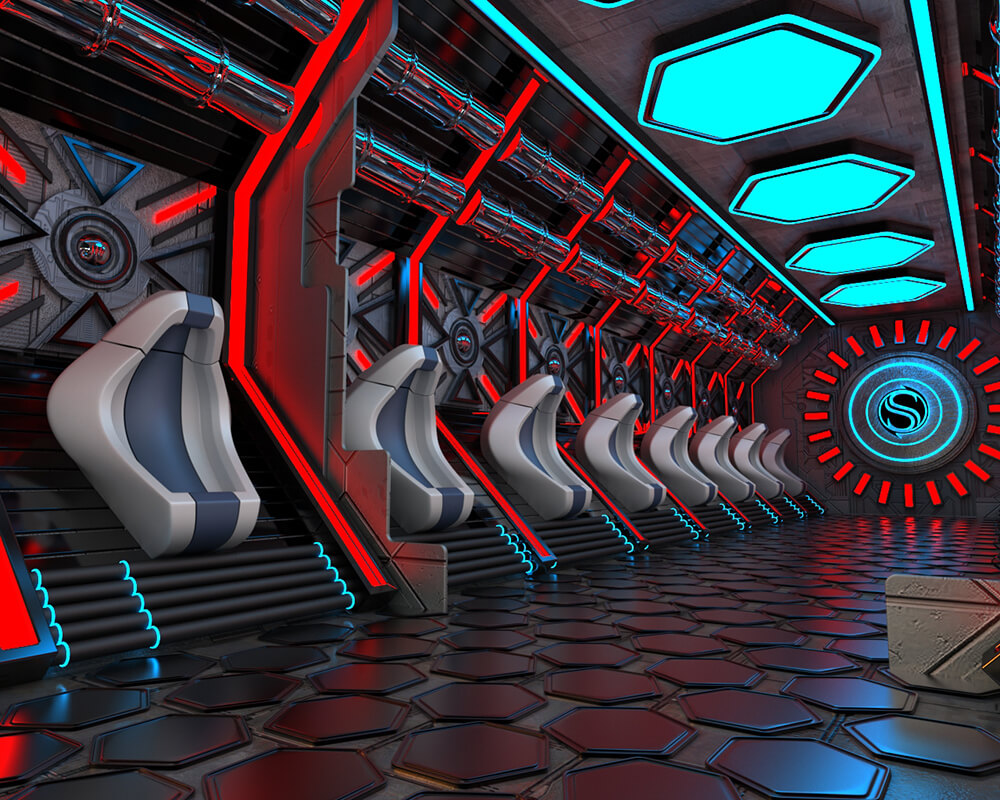 Spaceship Lighting Hammerhead - 3D Model by t rex