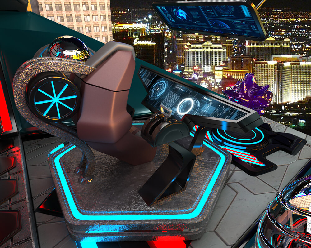 Spaceship Lighting Hammerhead - 3D Model by t rex