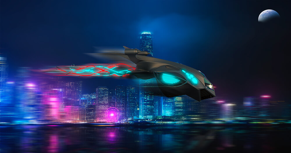 Spaceship Lighting Hammerhead - 3D Model by t rex