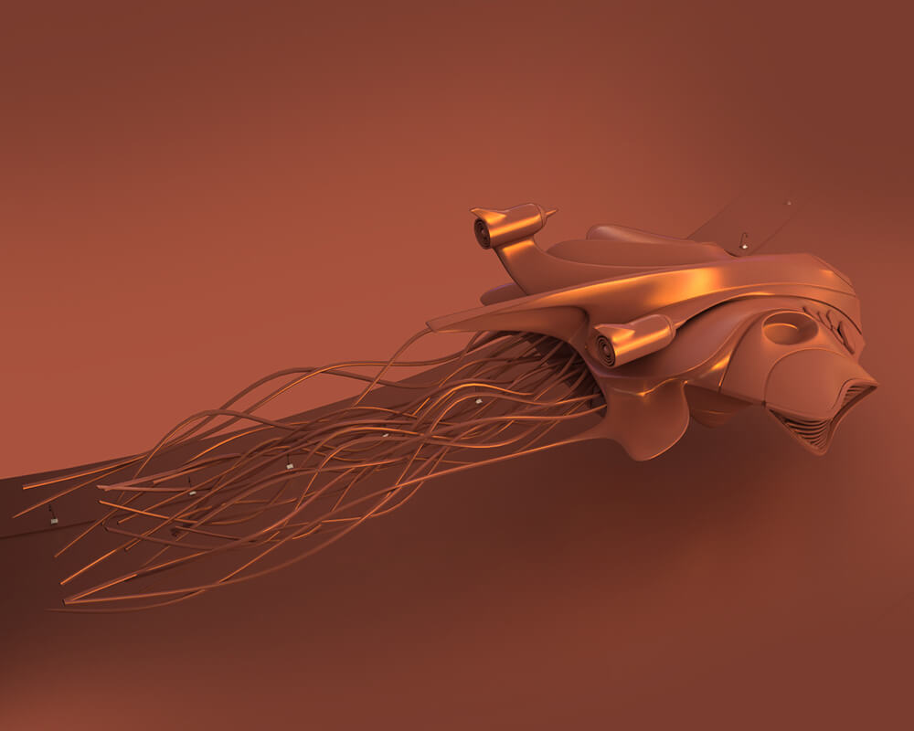 Spaceship Lighting Hammerhead - 3D Model by t rex