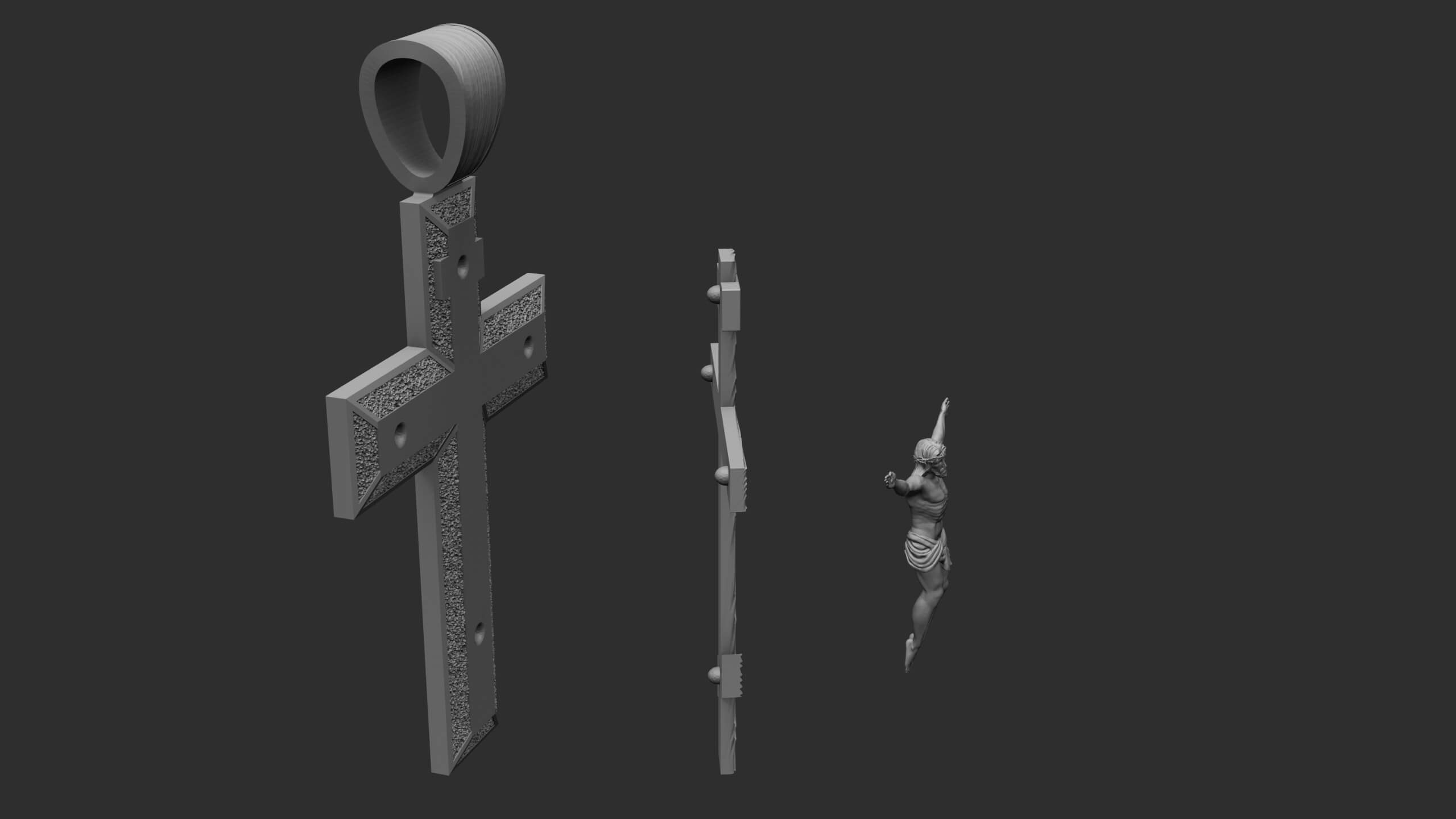 Christian Cross - 3D Model by TahmAz