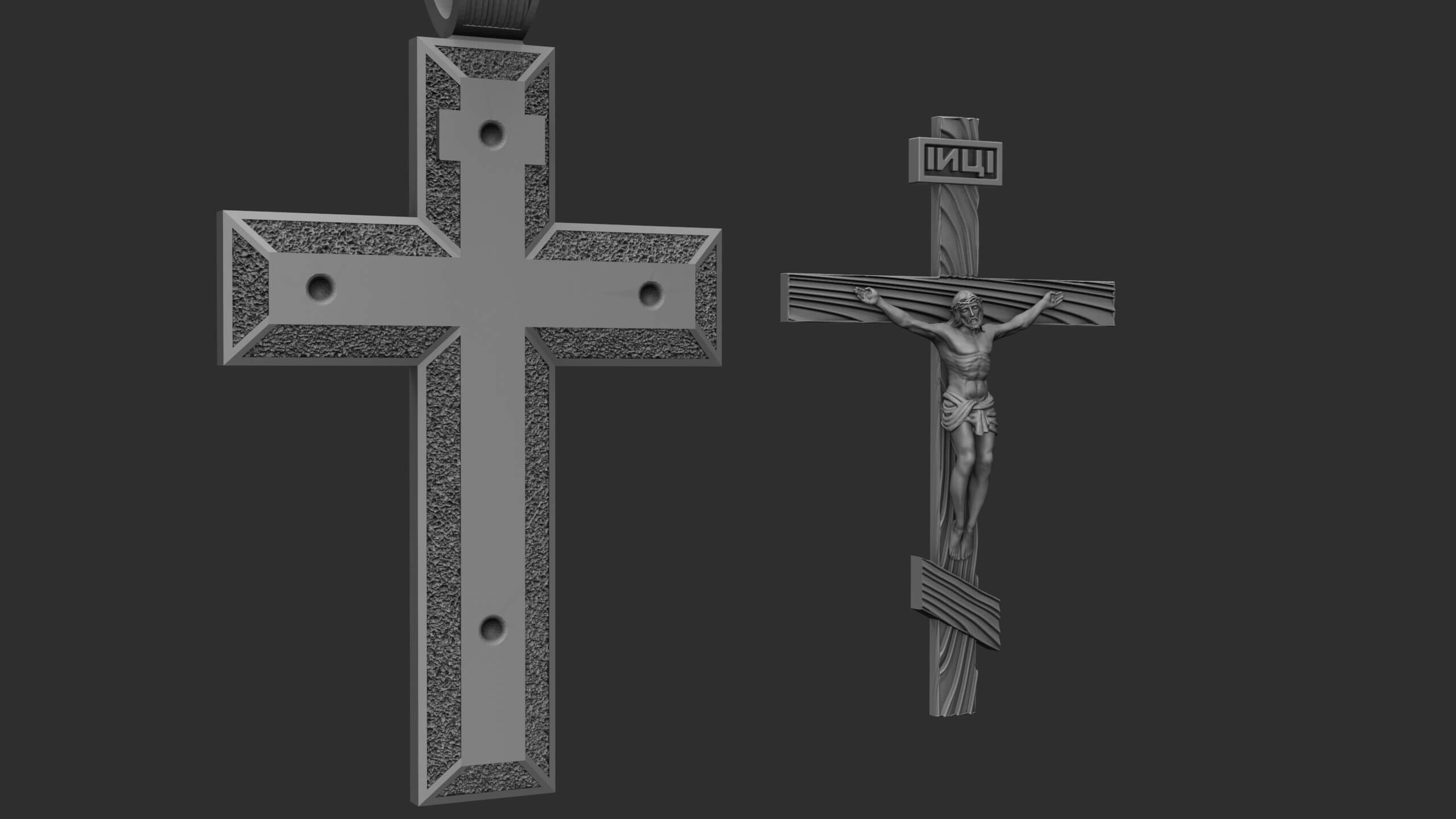 Christian Cross - 3D Model by TahmAz