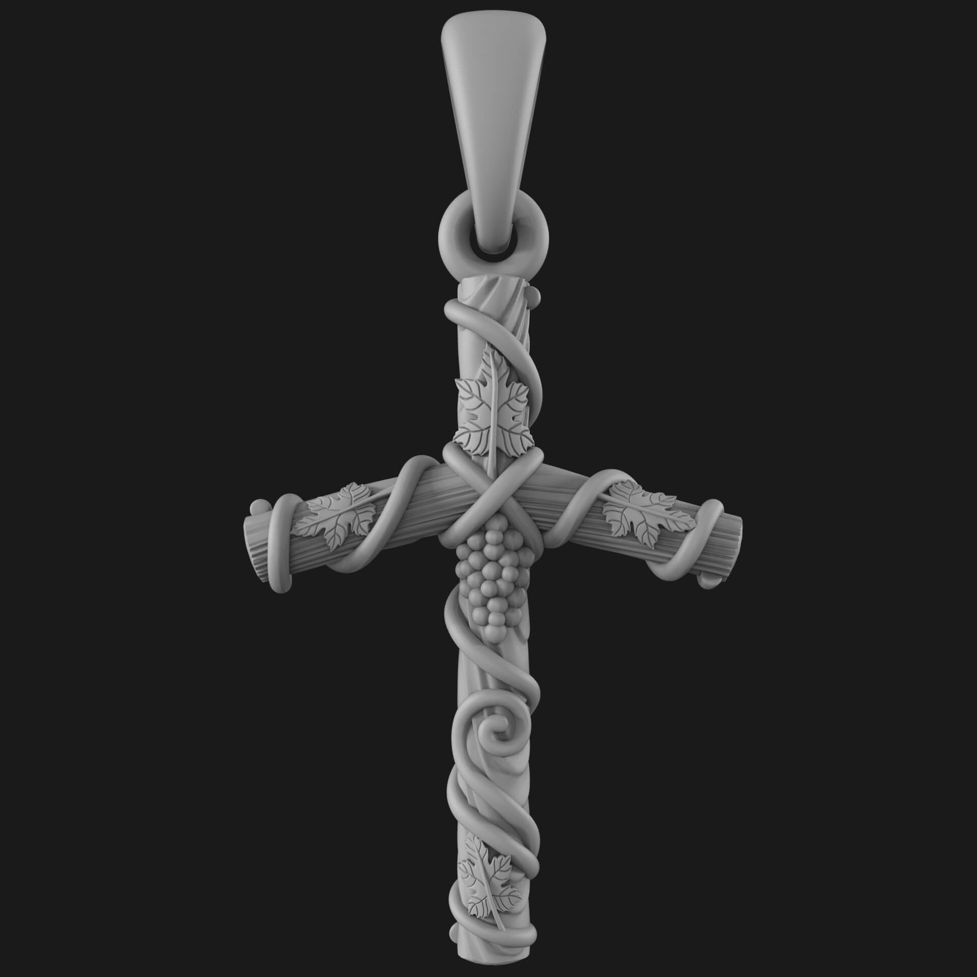 Jeweled Georgian Cross - 3D Print Model by TahmAz