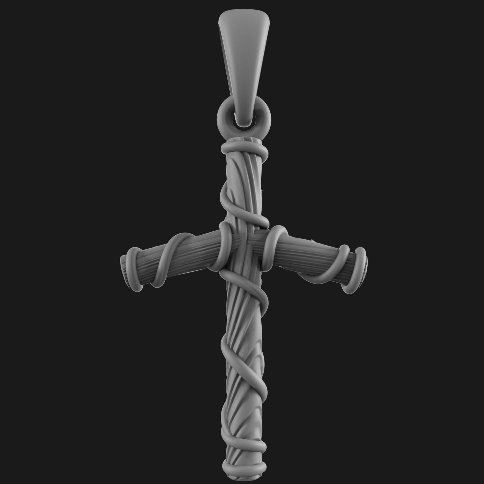 Jeweled Georgian Cross - 3D Print Model by TahmAz