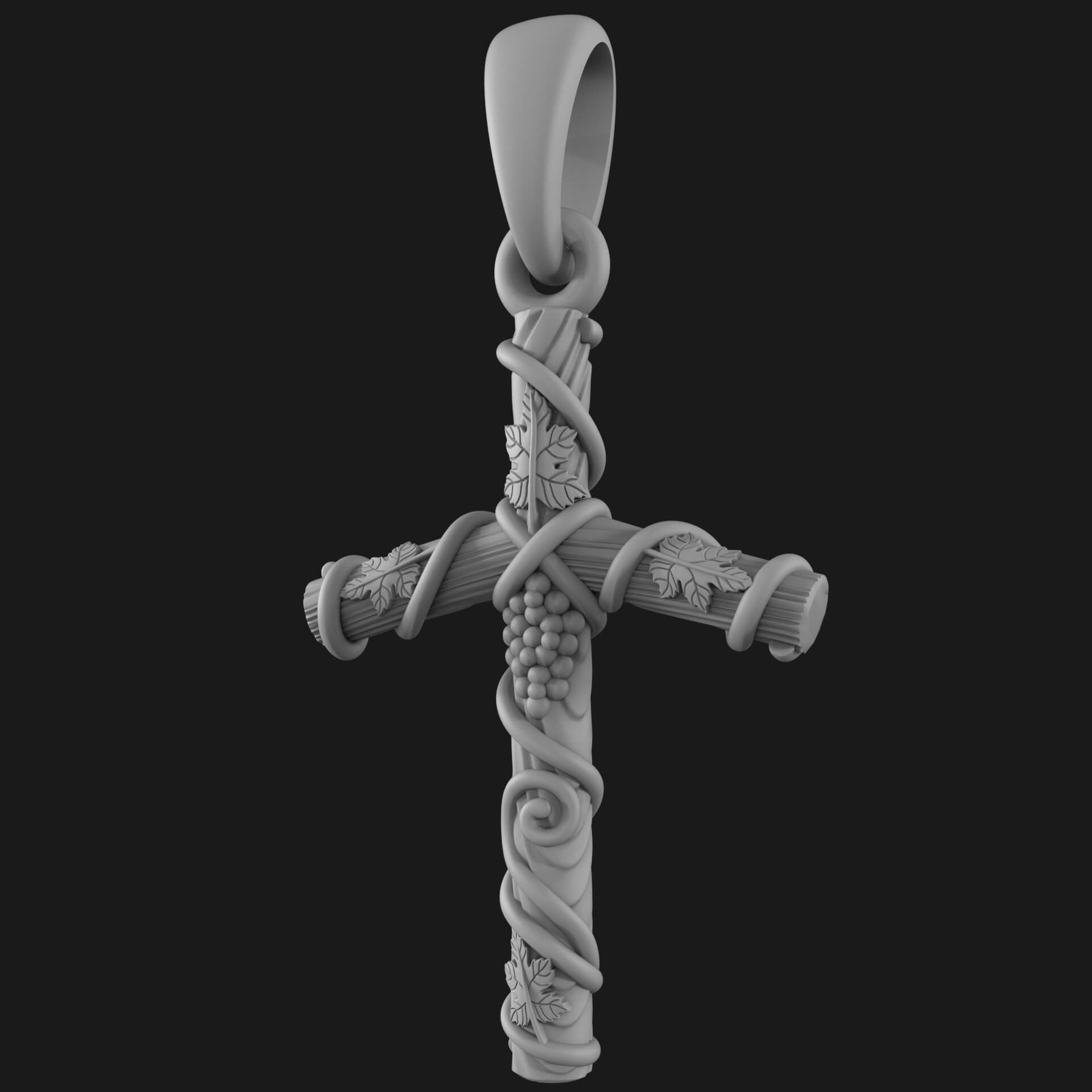 Jeweled Georgian Cross - 3D Print Model by TahmAz