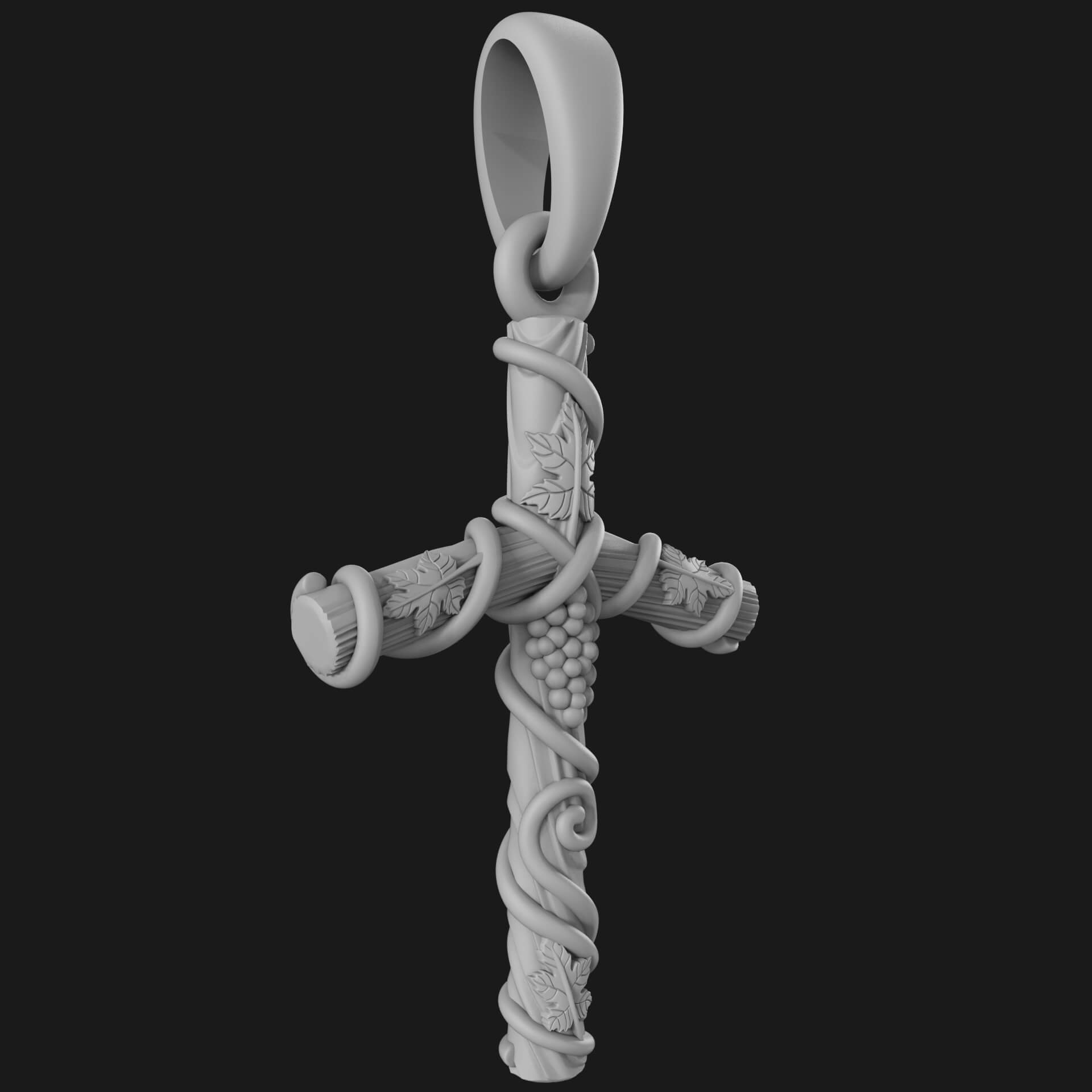 Jeweled Georgian Cross - 3D Print Model by TahmAz