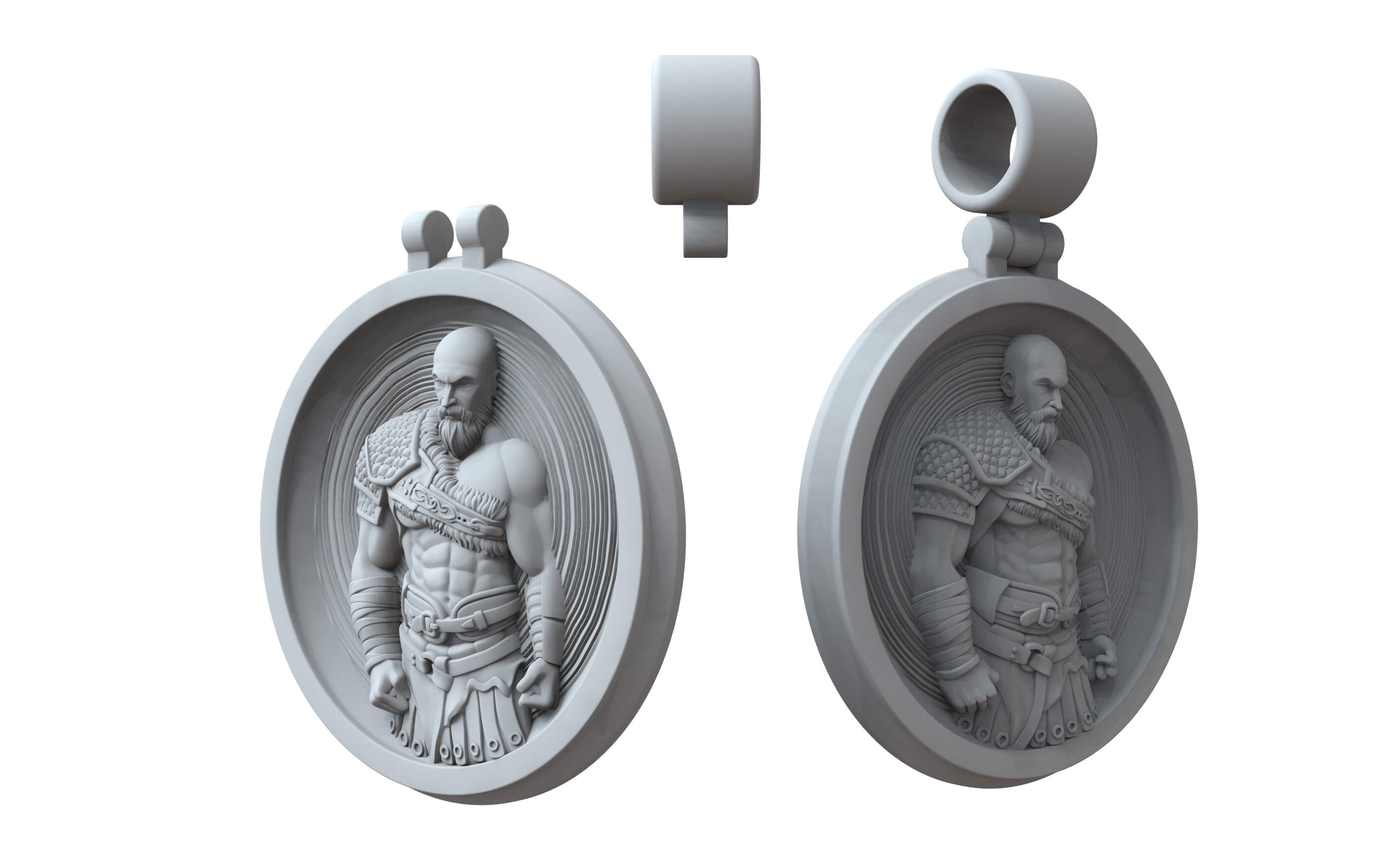 Kratos Pendant God of War - 3D Model by TahmAz