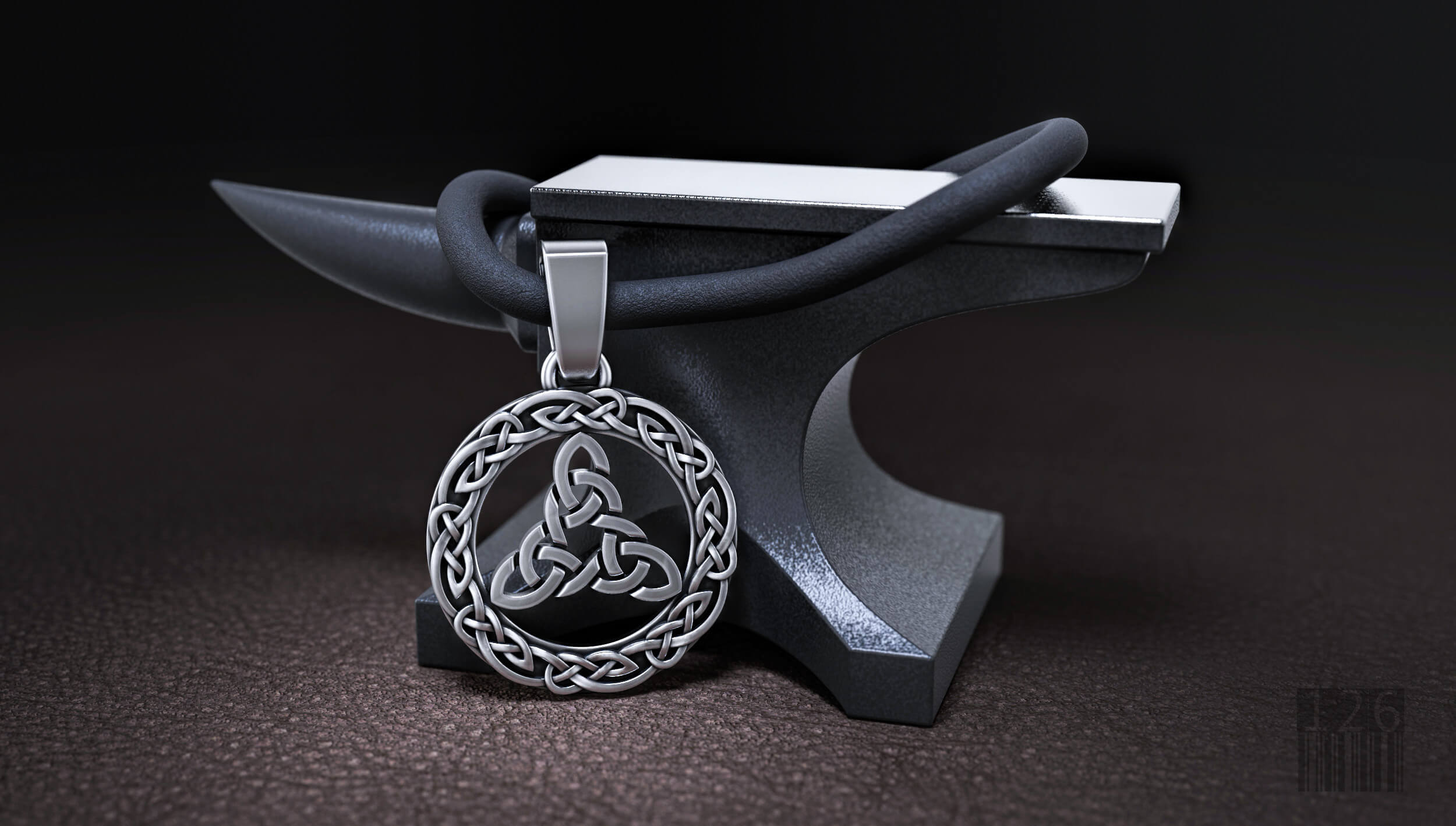 Brigit Knot Pendant - 3D Model by TahmAz