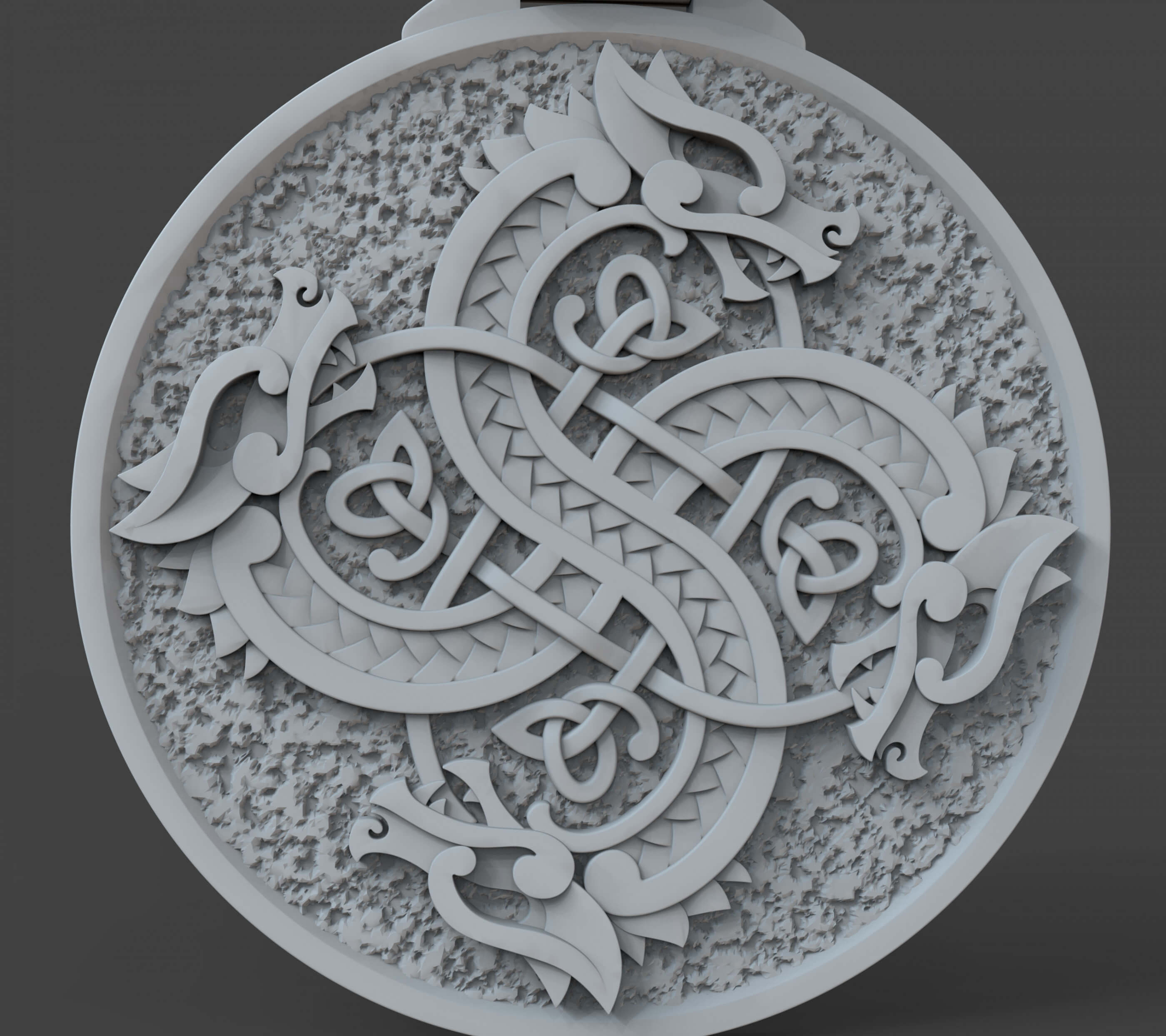 Viking Fylfot Pendant - 3D Model by TahmAz