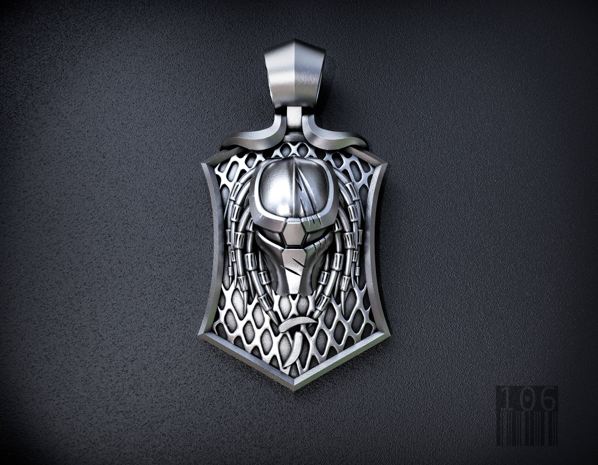 Predator Pendant - 3D Model by TahmAz
