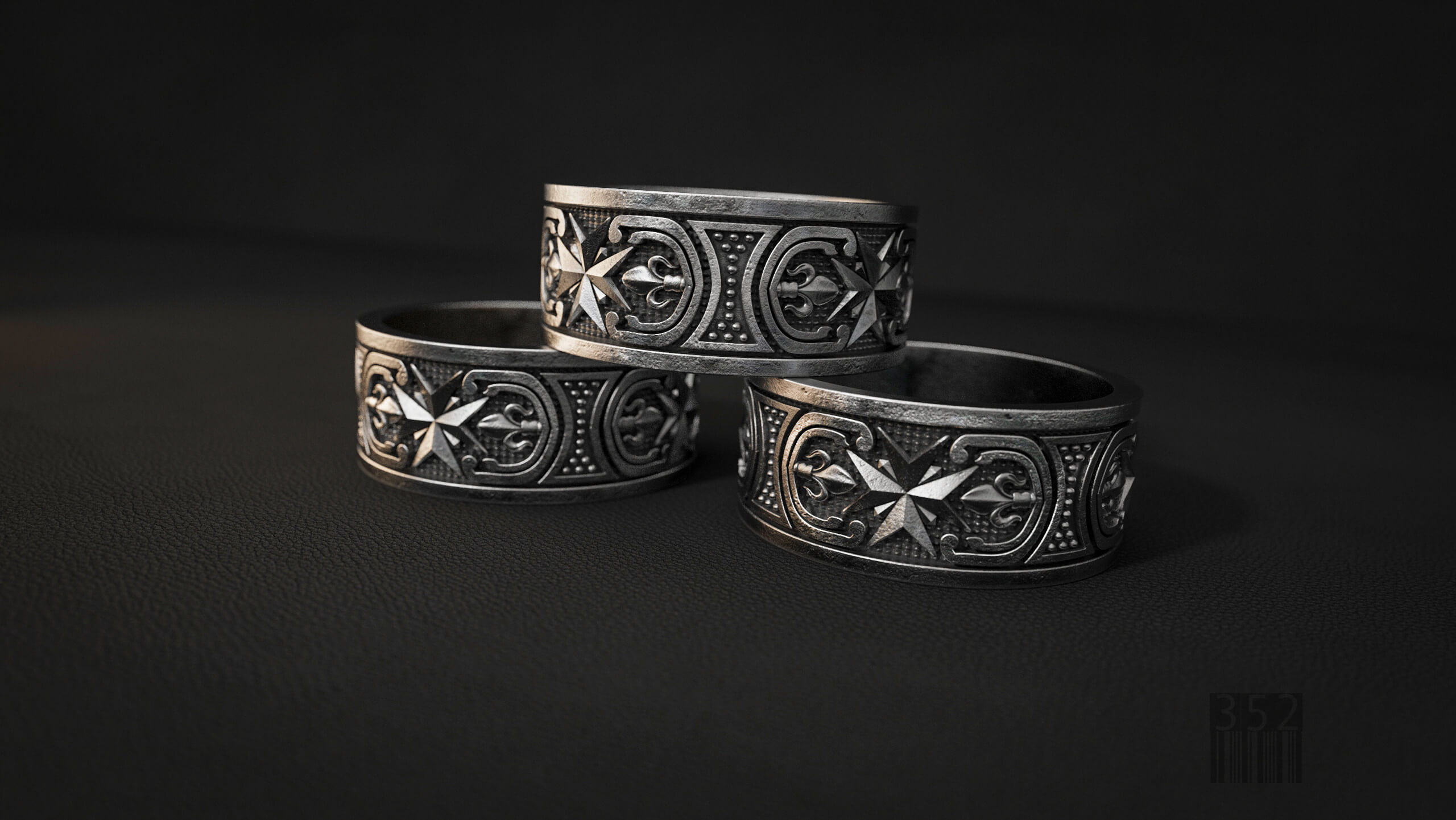 Ring With a Pattern - 3D Print Model by TahmAz