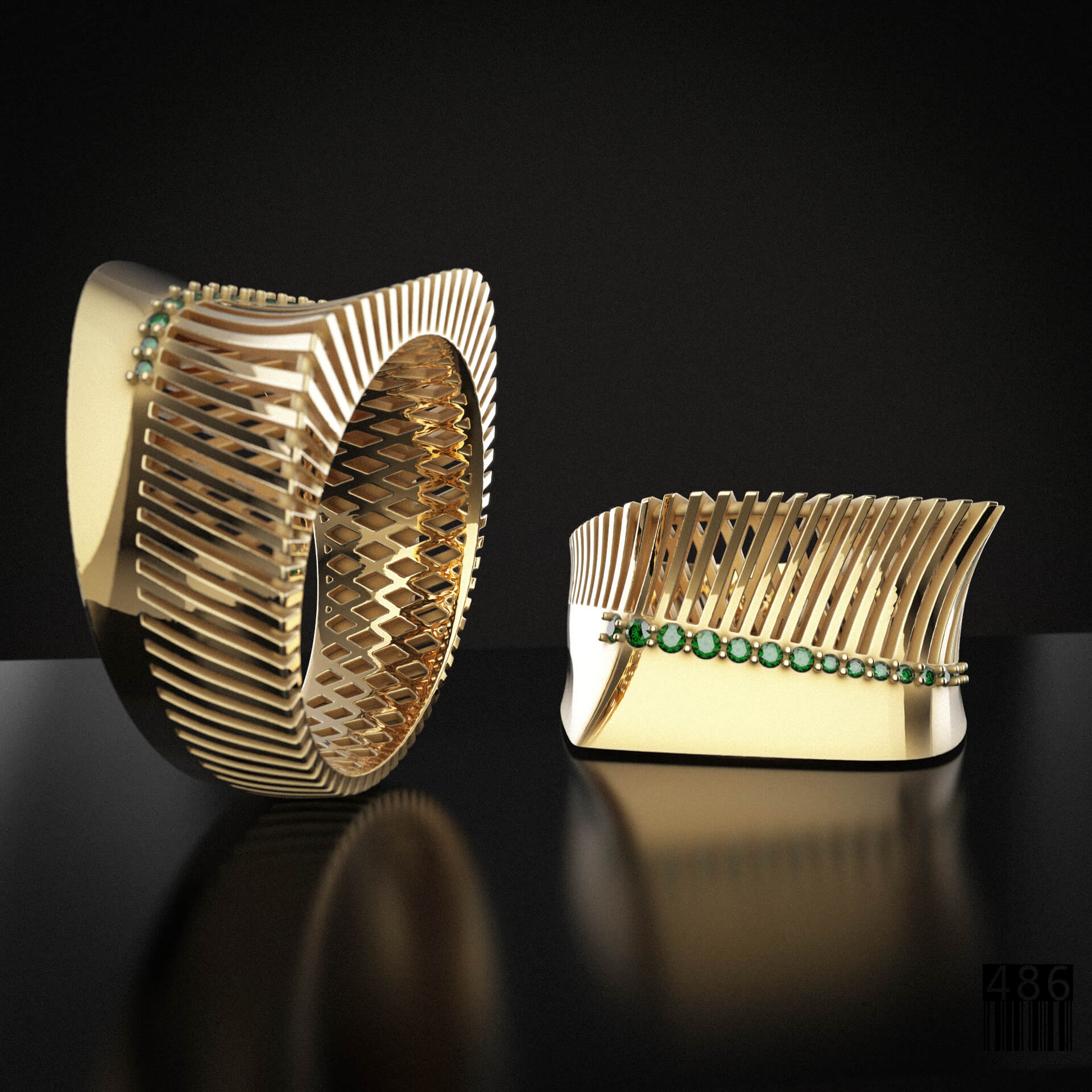 Woman's Ring of Unusual Shape - 3D Model by TahmAz