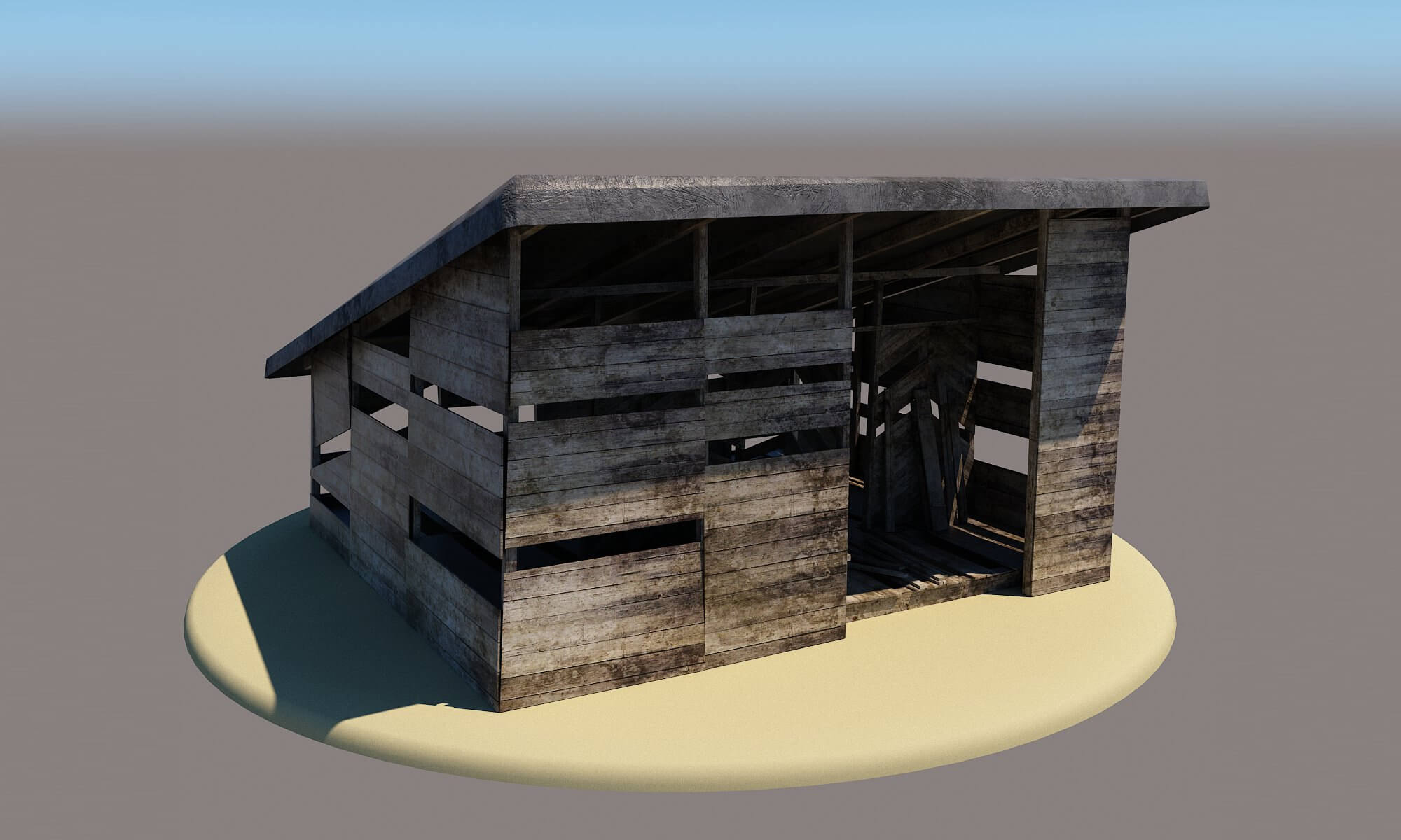 Barn 1 - 3D Model by Takoyto