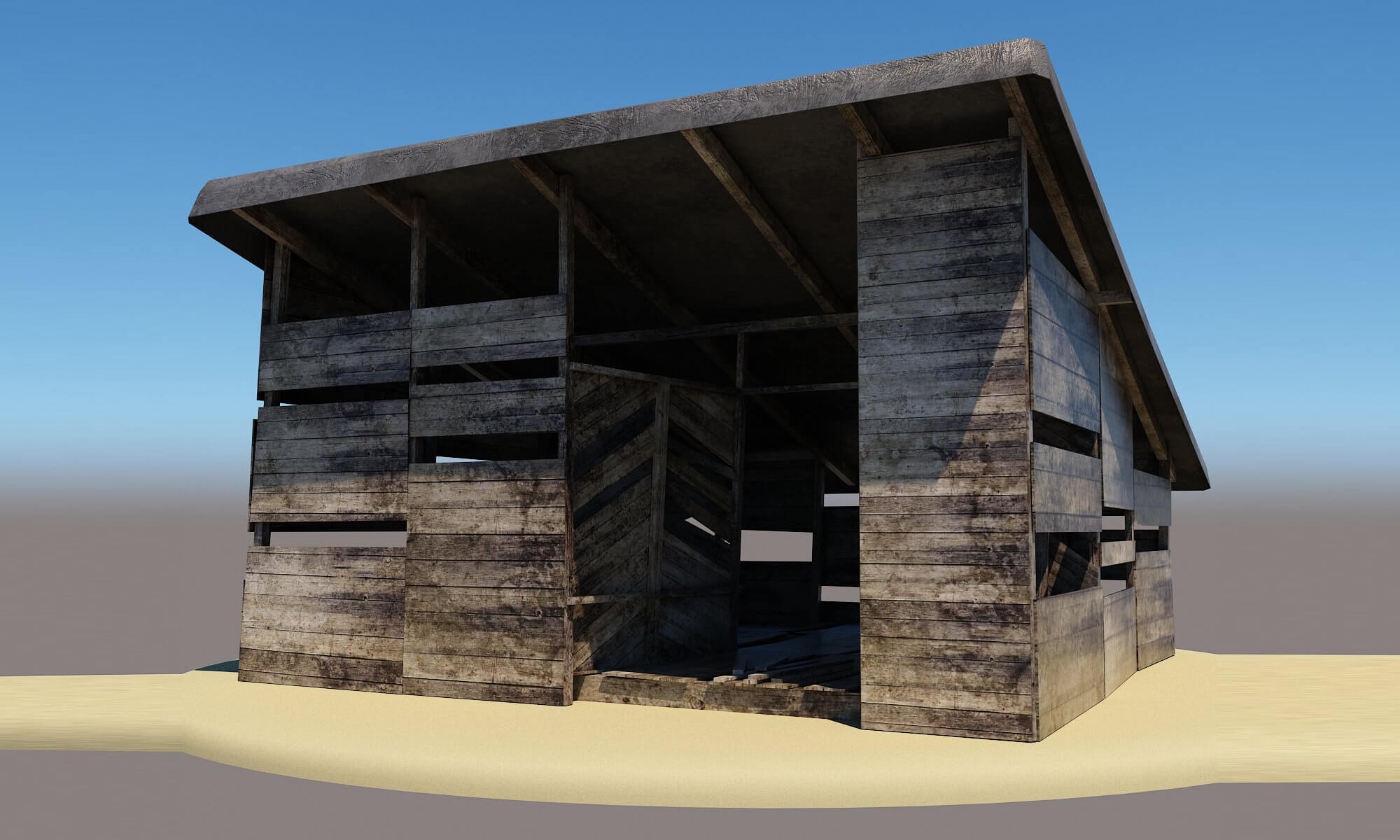 Barn 1 - 3D Model by Takoyto