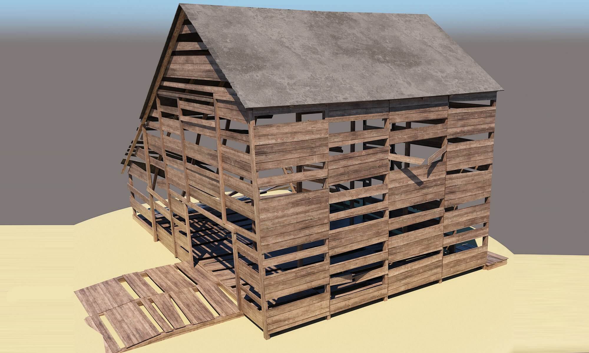 Barn 2 - 3D Model by Takoyto