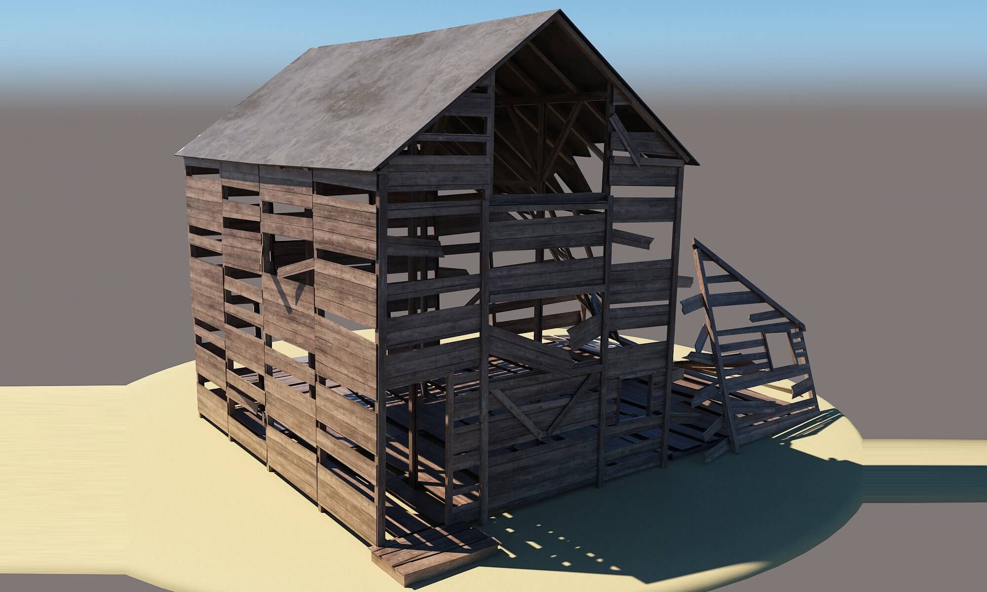 Barn 2 - 3D Model by Takoyto