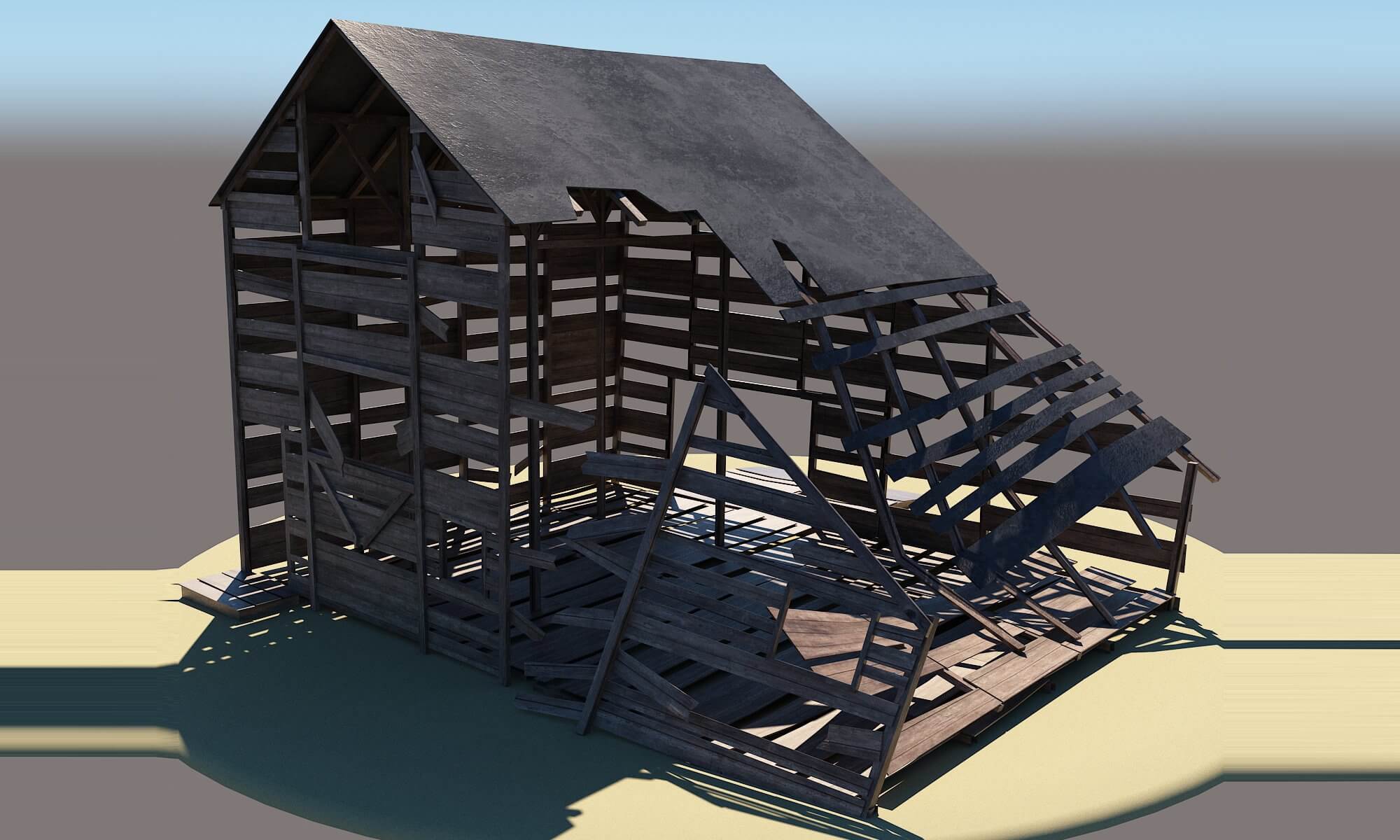 Barn 2 - 3D Model by Takoyto