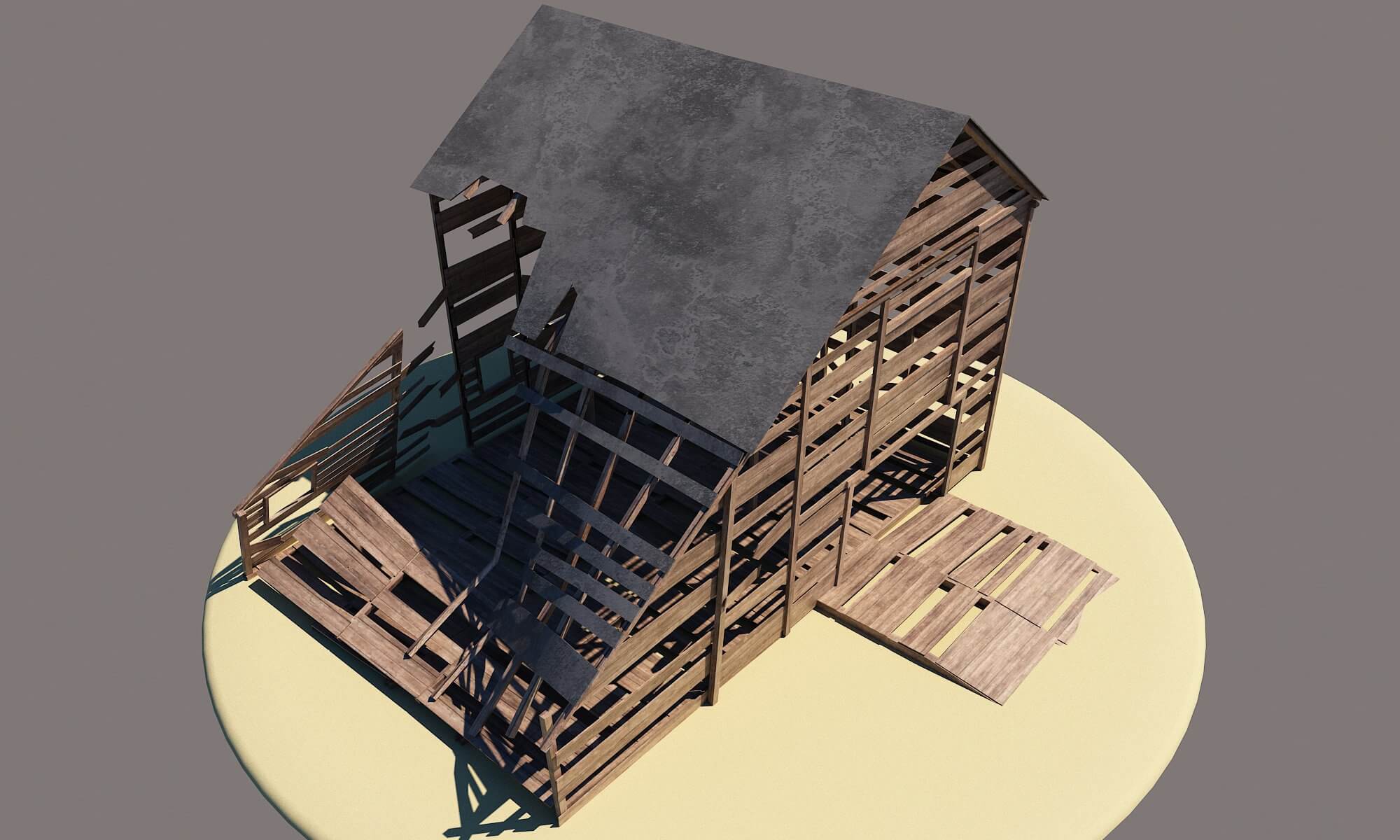Barn 2 - 3D Model by Takoyto