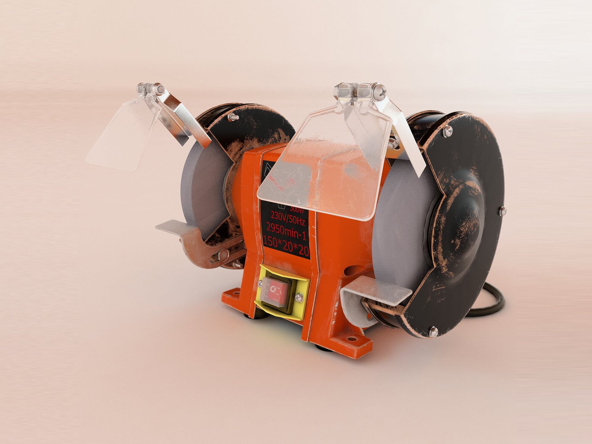 Bench Grinder - 3D Model by Takoyto
