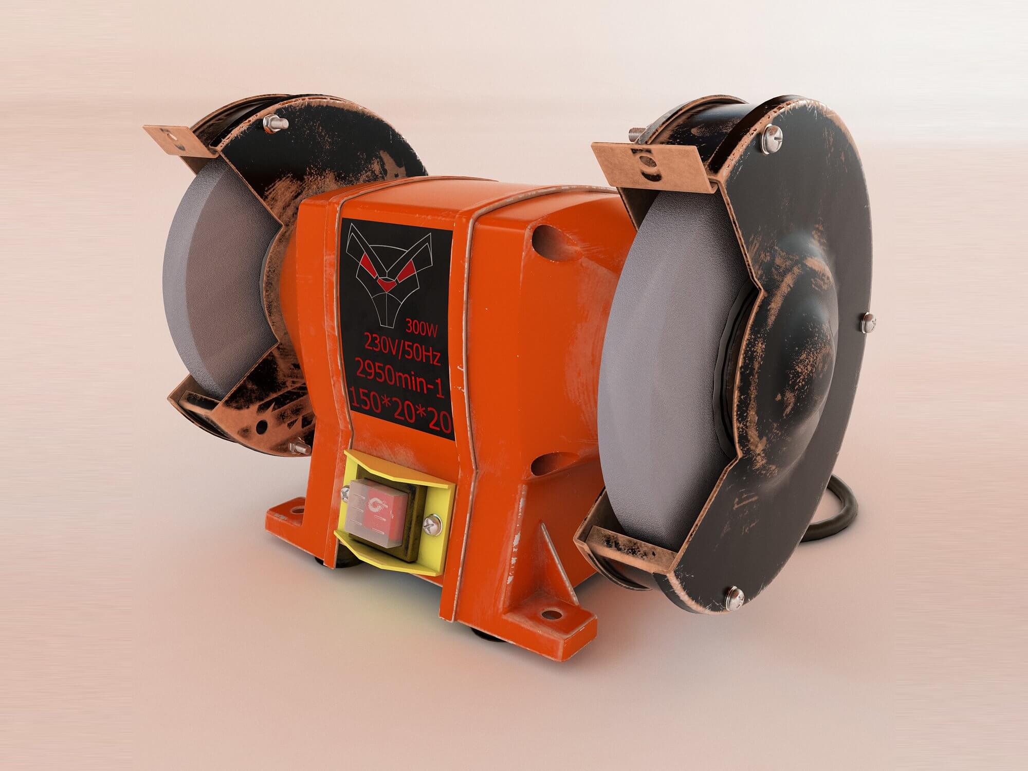 Bench Grinder - 3D Model by Takoyto