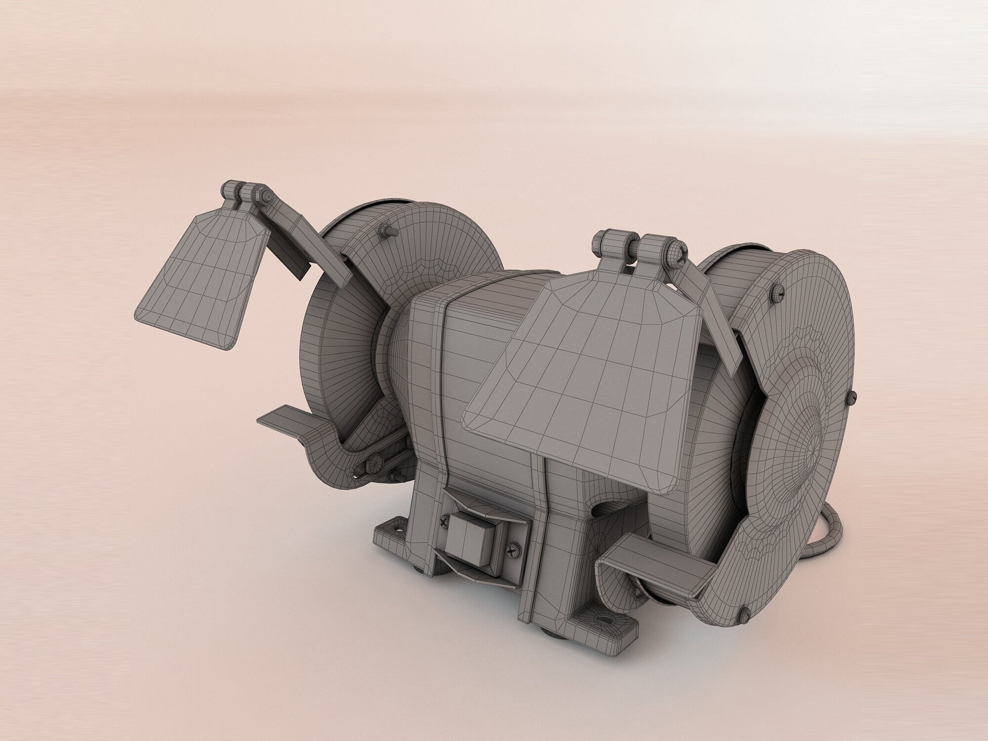 Bench Grinder - 3D Model by Takoyto