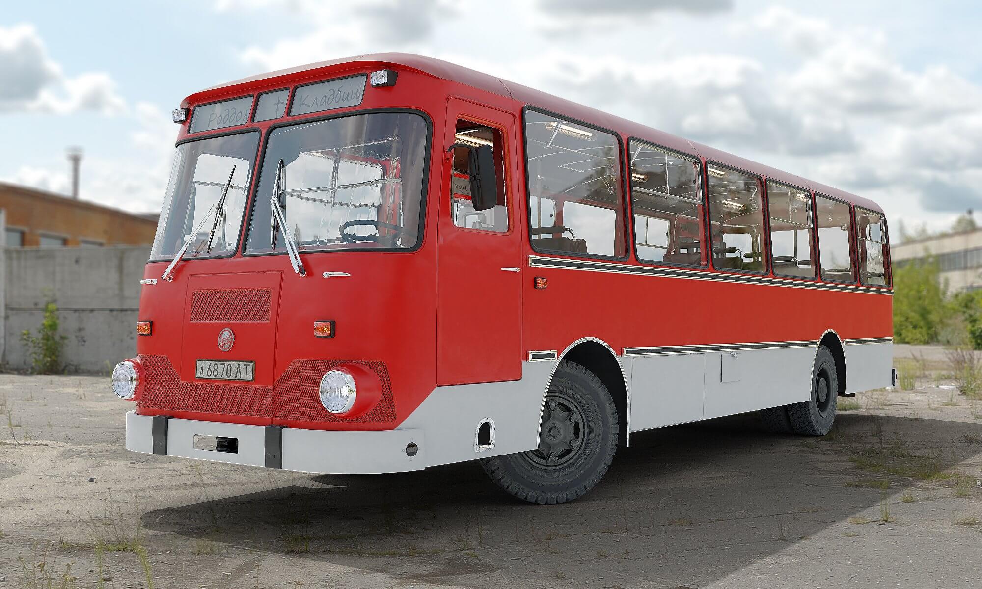 Bus LiAZ-677 3D Model by Takoyto