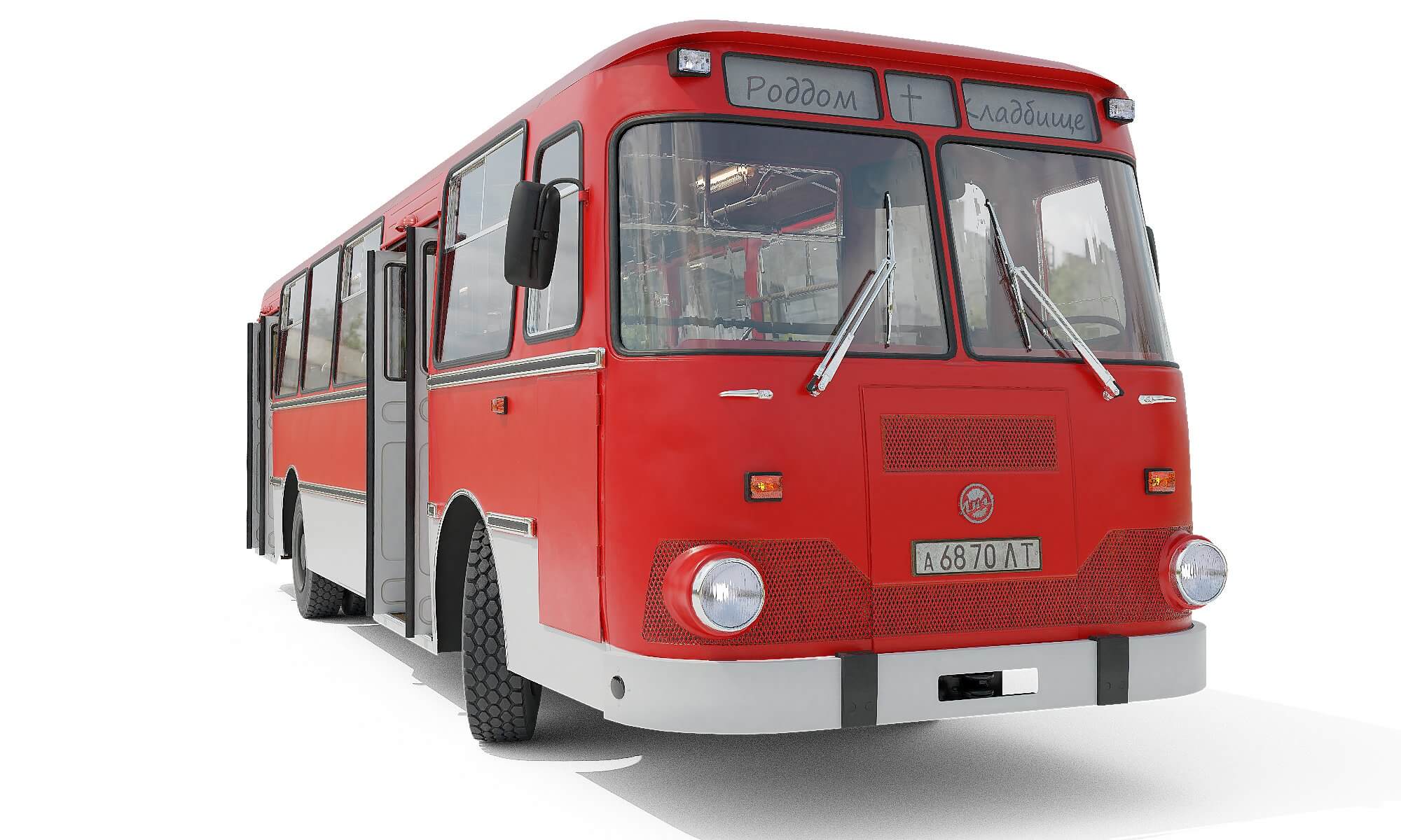 Bus LiAZ-677 3D Model by Takoyto