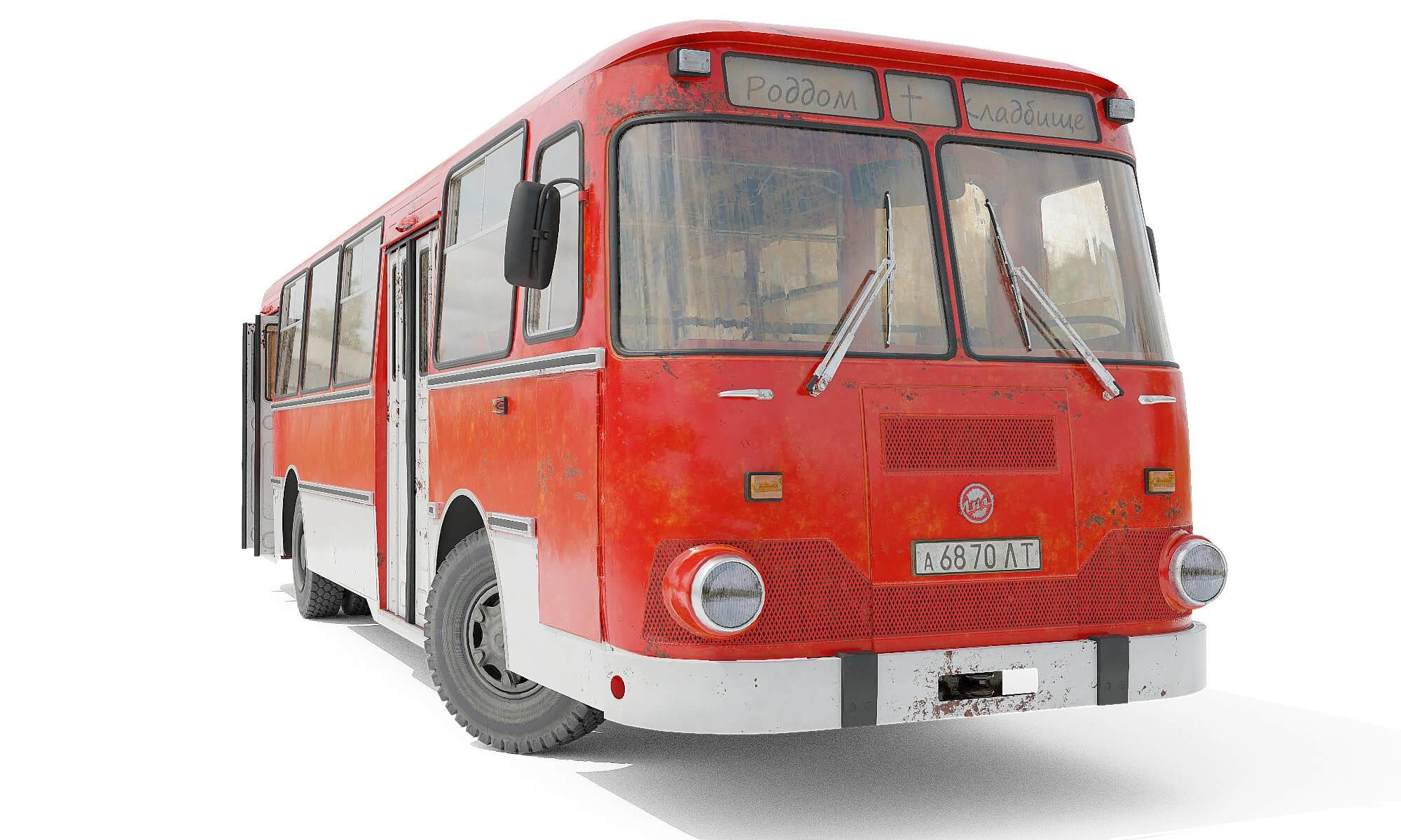 Bus LiAZ-677 3D Model by Takoyto