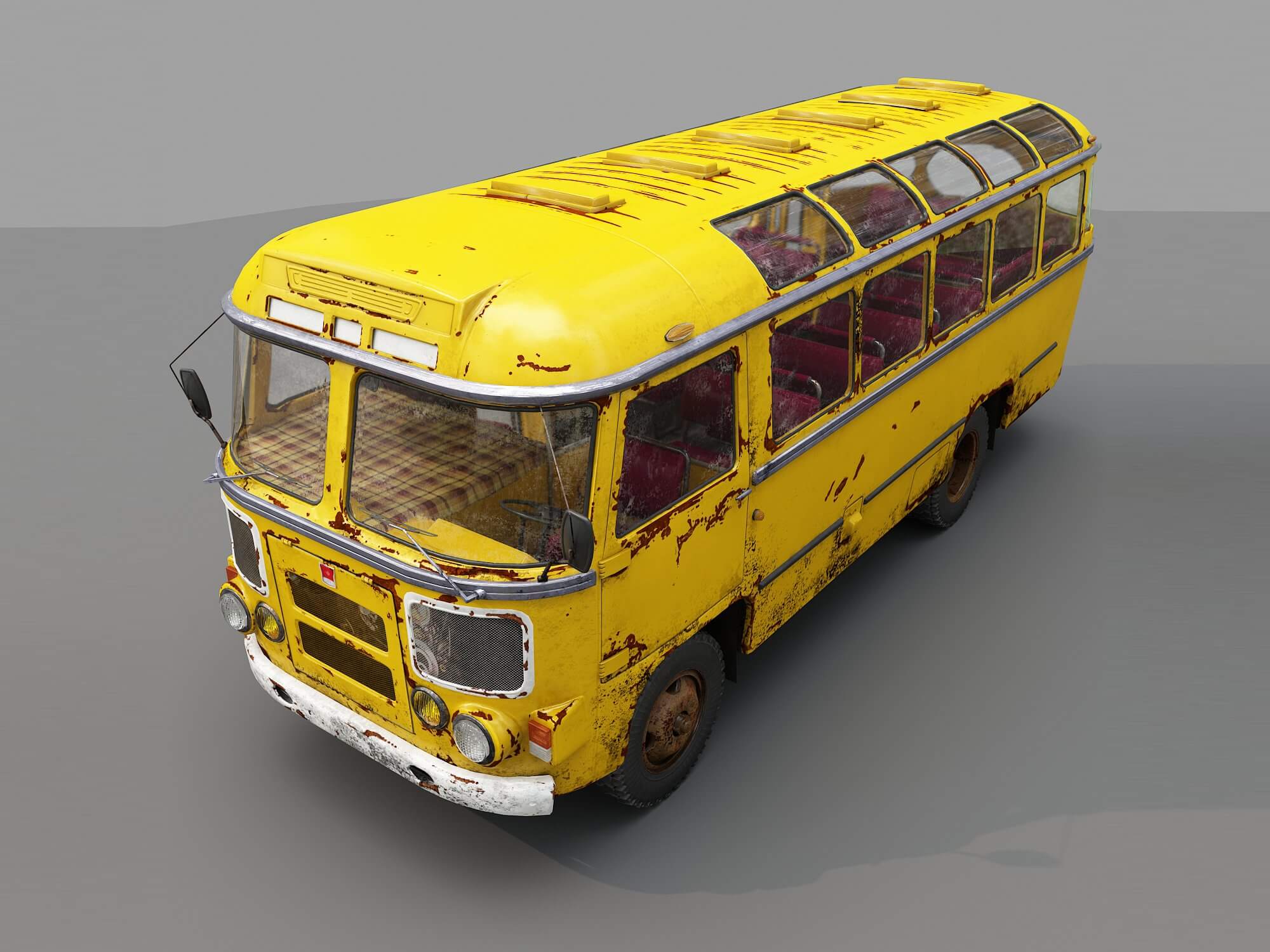 Bus PAZ - 672 3D Model by Takoyto