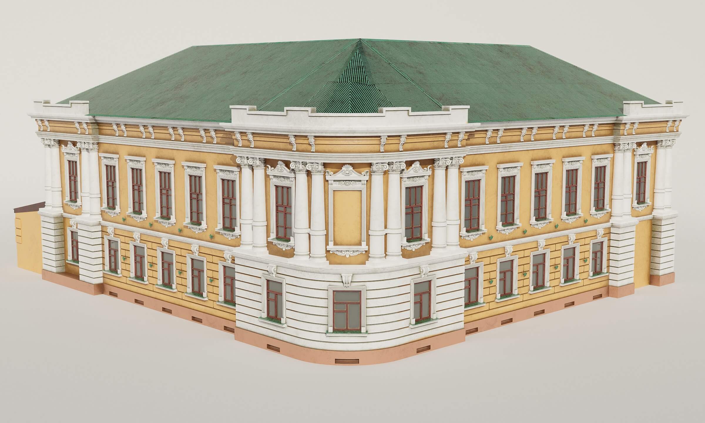 Old Building - 3D Model by Takoyto