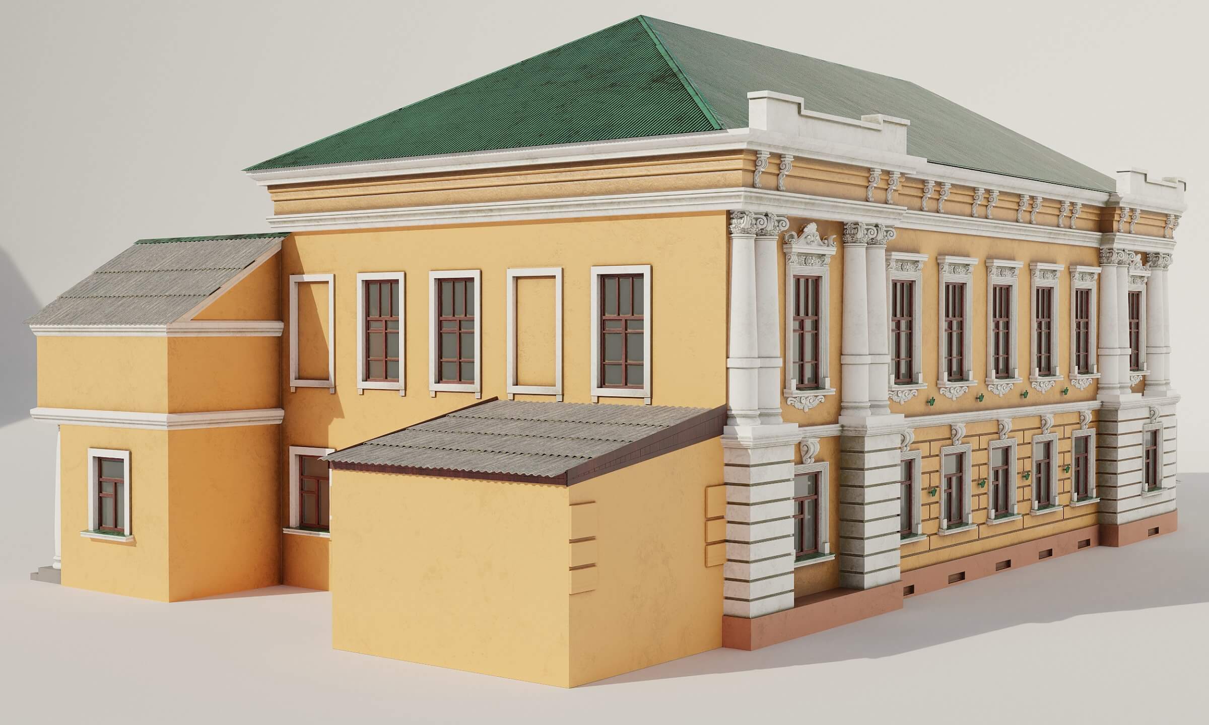 Old Building - 3D Model by Takoyto
