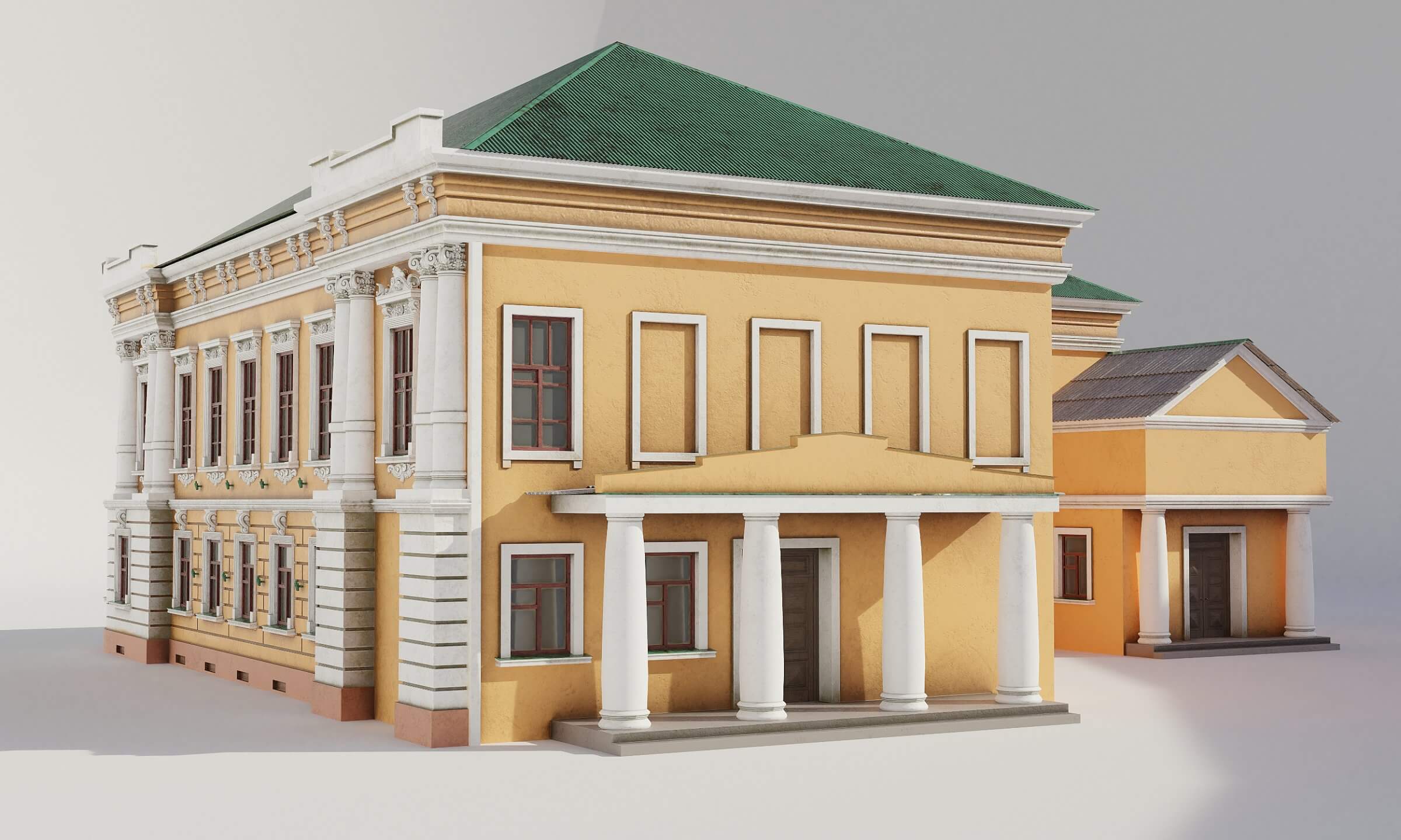Old Building - 3D Model by Takoyto