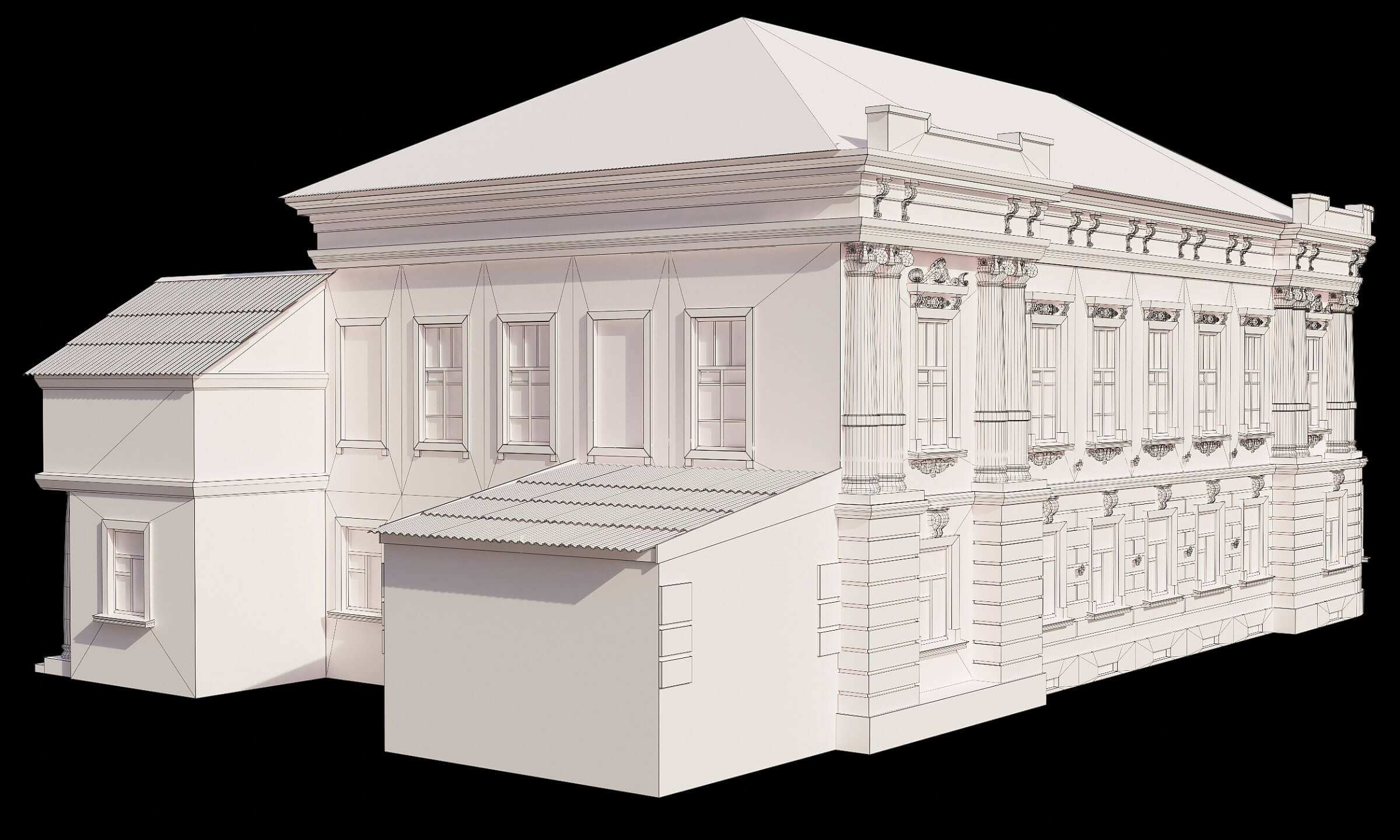 Old Building - 3D Model by Takoyto